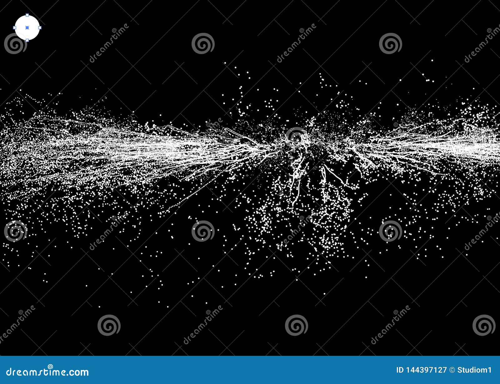 Point Explode. Abstract Dynamic Background. Vector Illustration Stock ...
