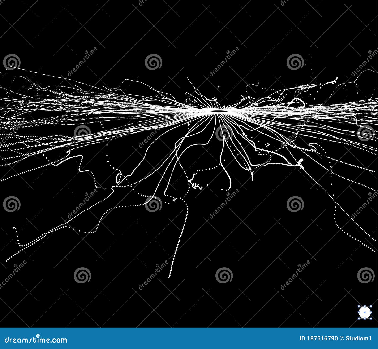 Point Explode. Array with Dynamic Emitted Particles. Dynamic Background ...