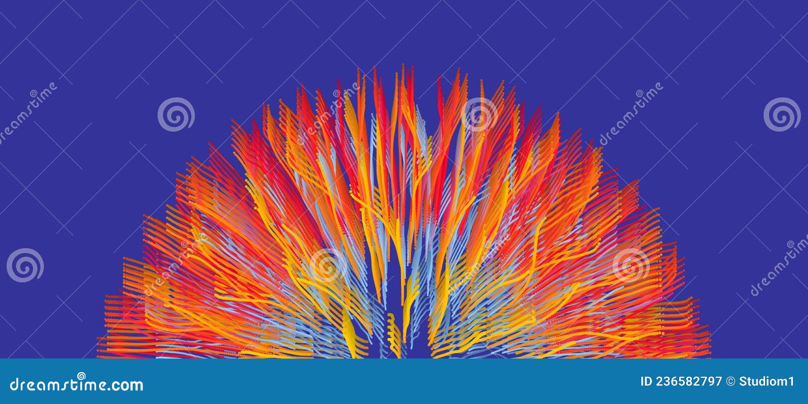 Point Explode. Array with Dynamic Emitted Particles. 3d Technology ...