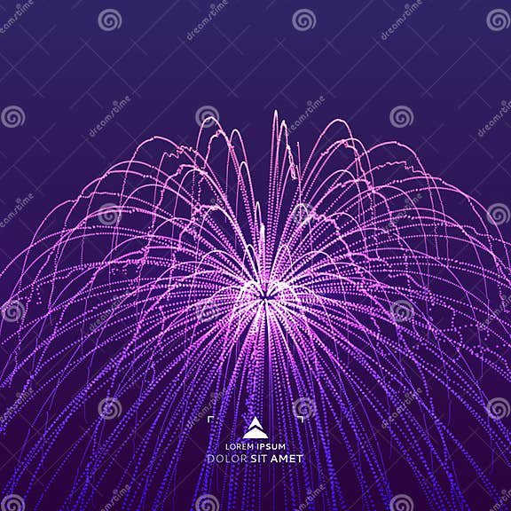 Point Explode. Array with Dynamic Emitted Particles. 3d Technology ...