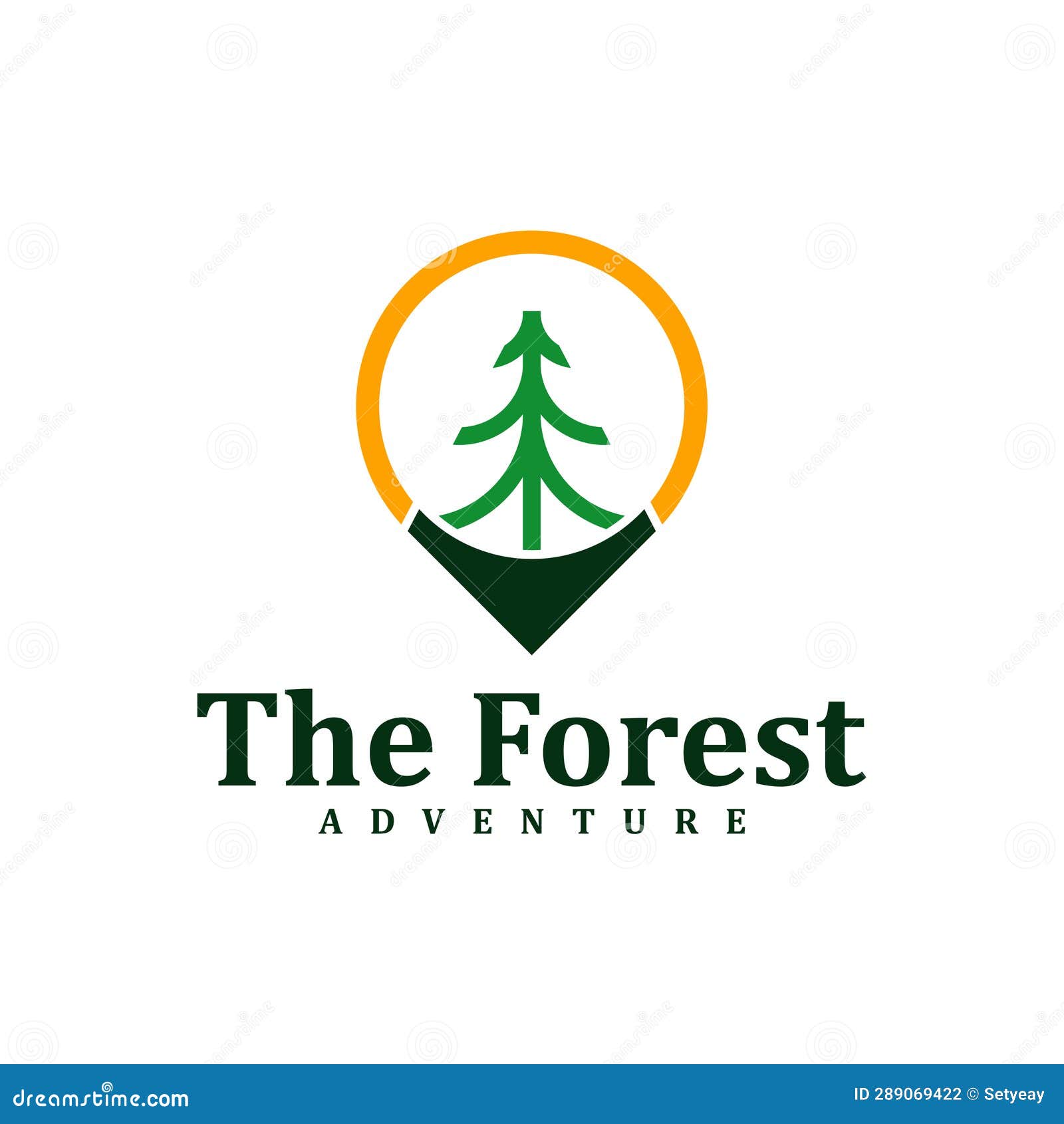 Point Forest Logo Design Template. Creative Pine Logo Vector ...