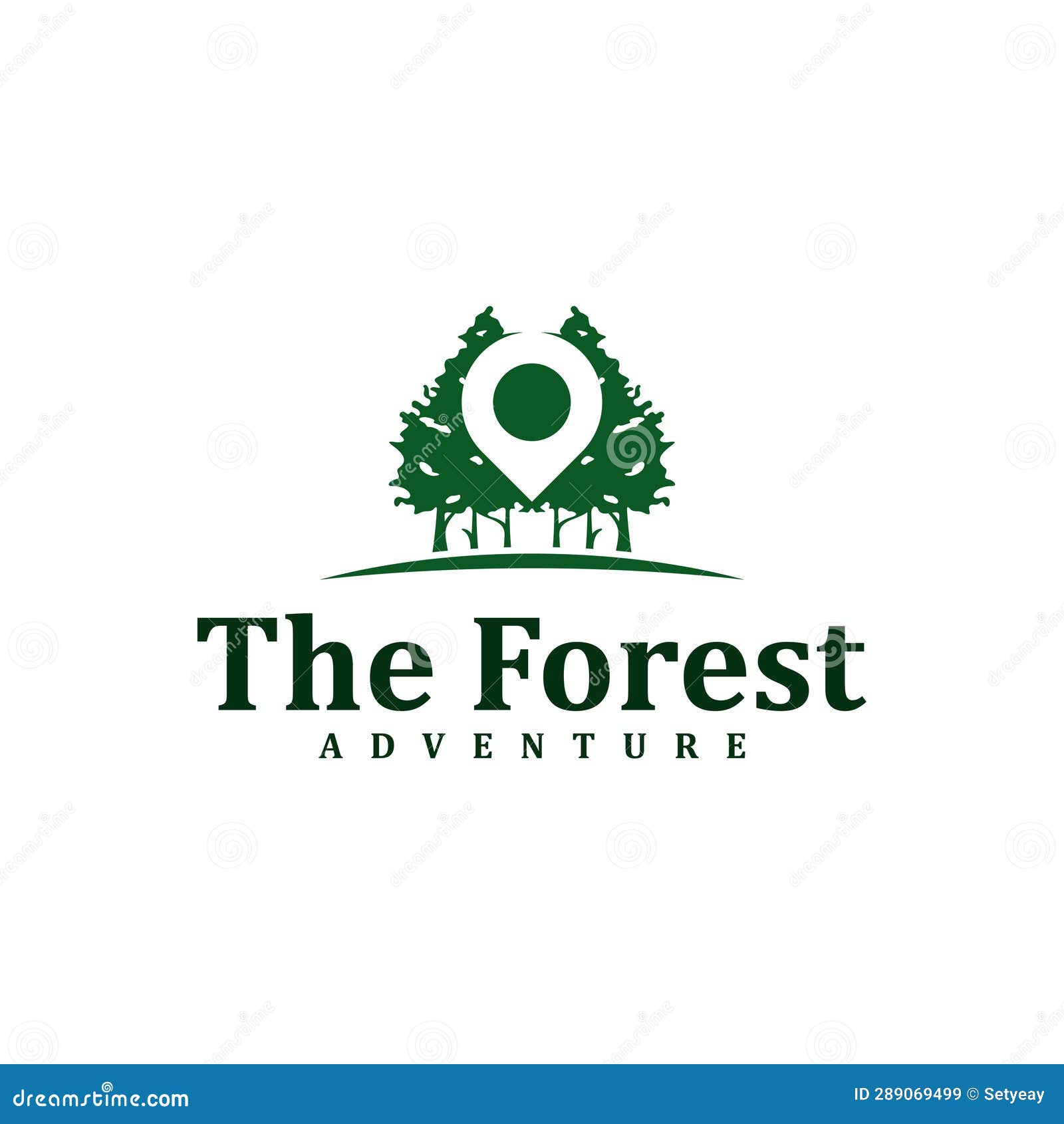 Point Forest Logo Design Template. Creative Pine Logo Vector ...