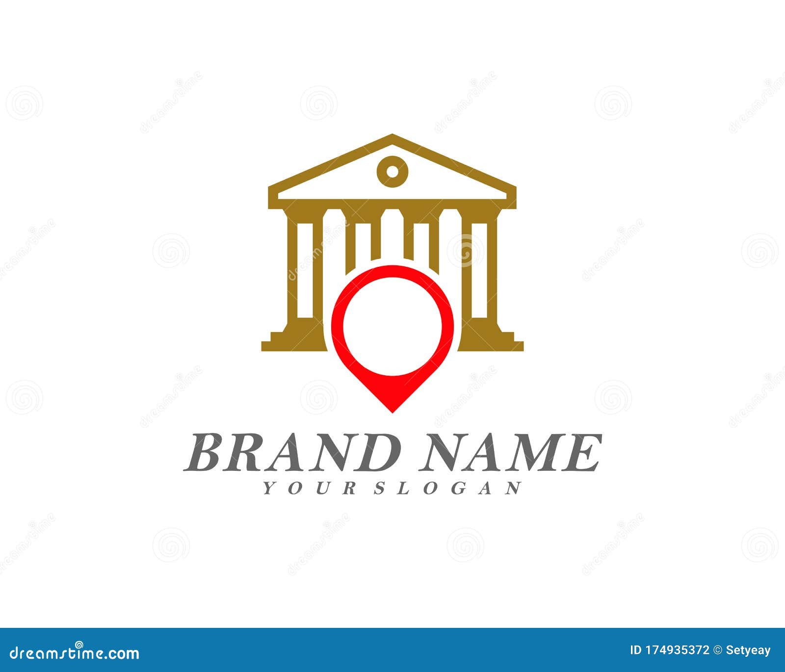 Point Government Building Logo Template Vector, Icon Symbol Stock ...