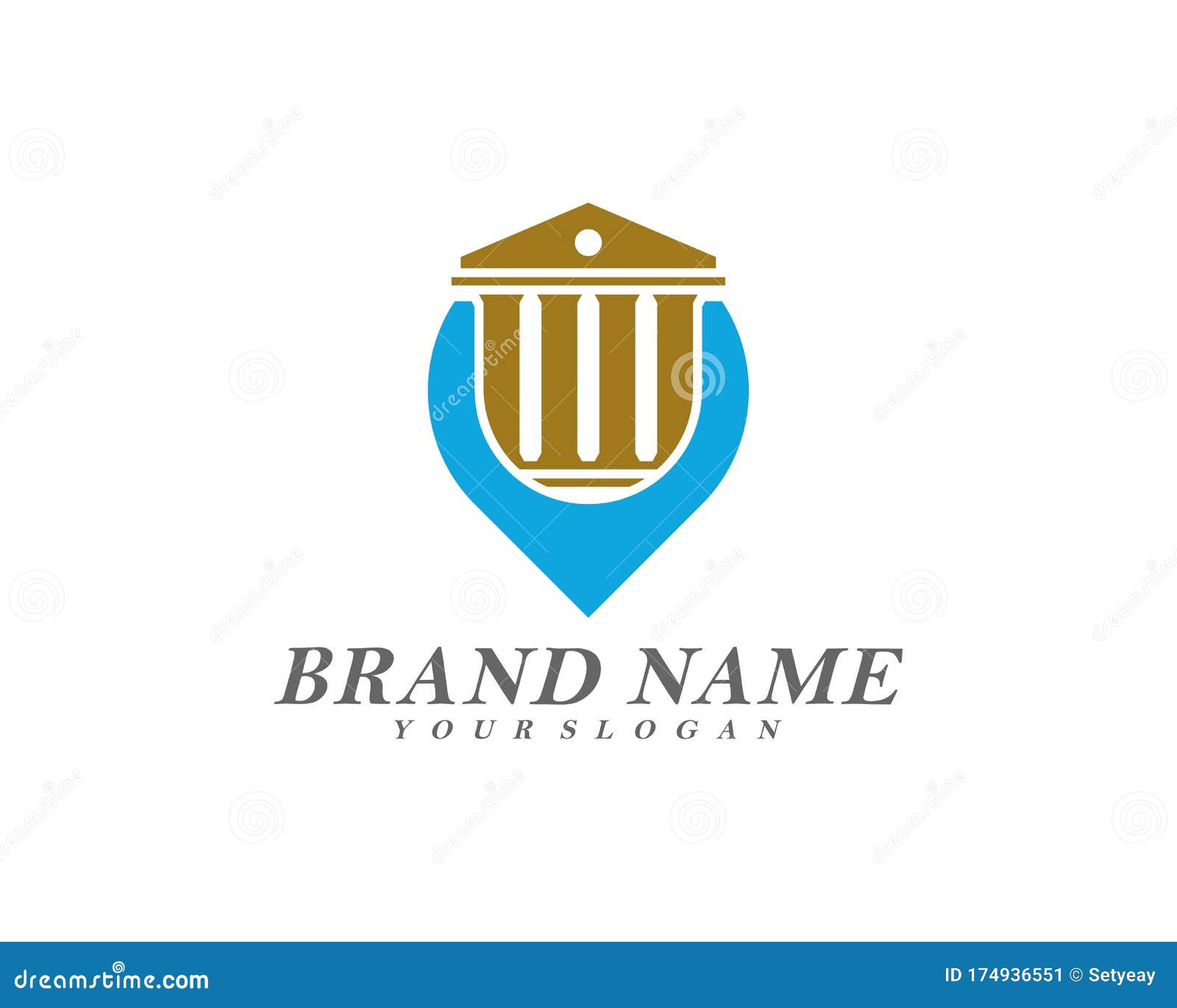 Point Government Building Logo Template Vector, Icon Symbol Stock ...