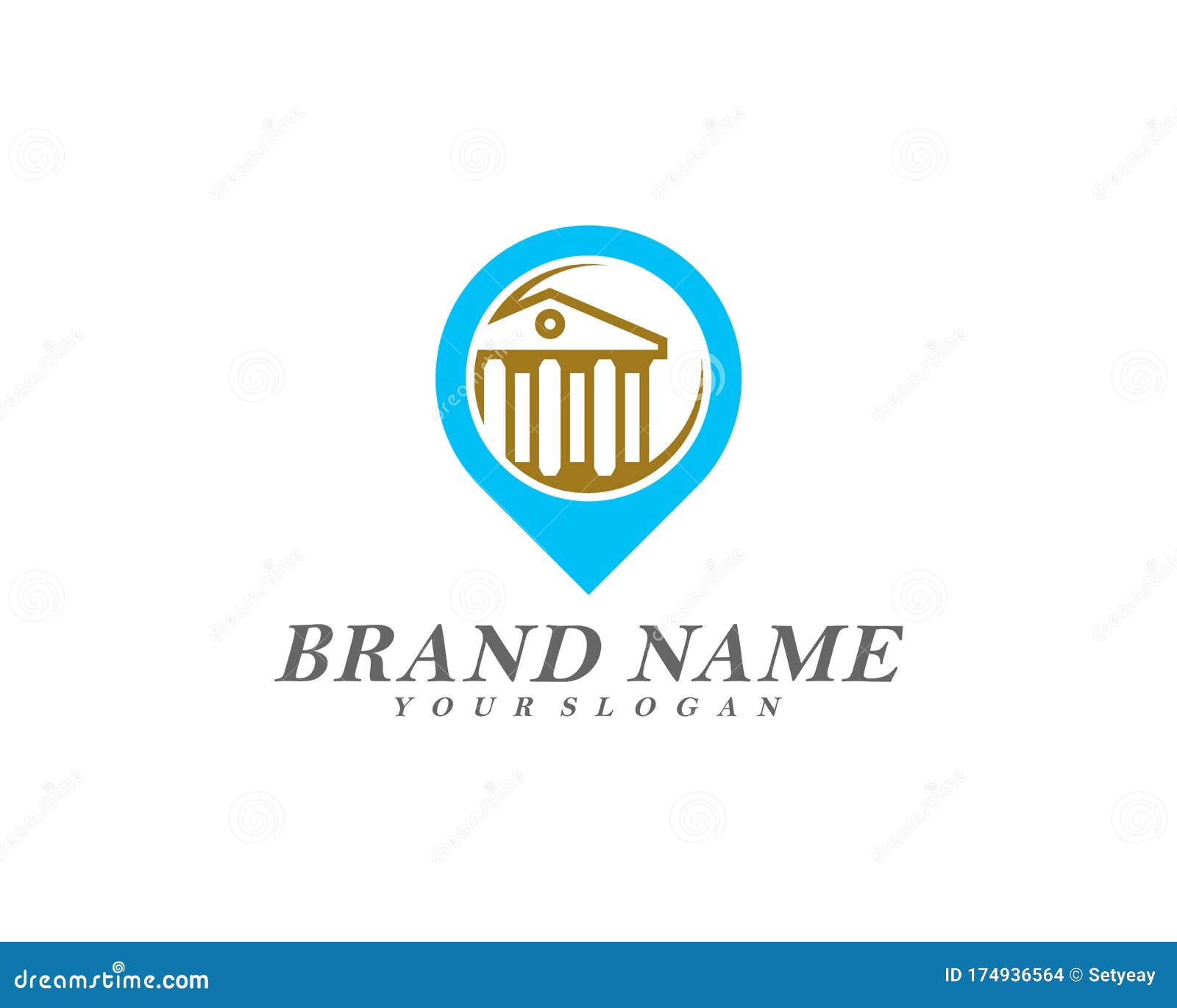 Point Government Building Logo Template Vector, Icon Symbol Stock ...