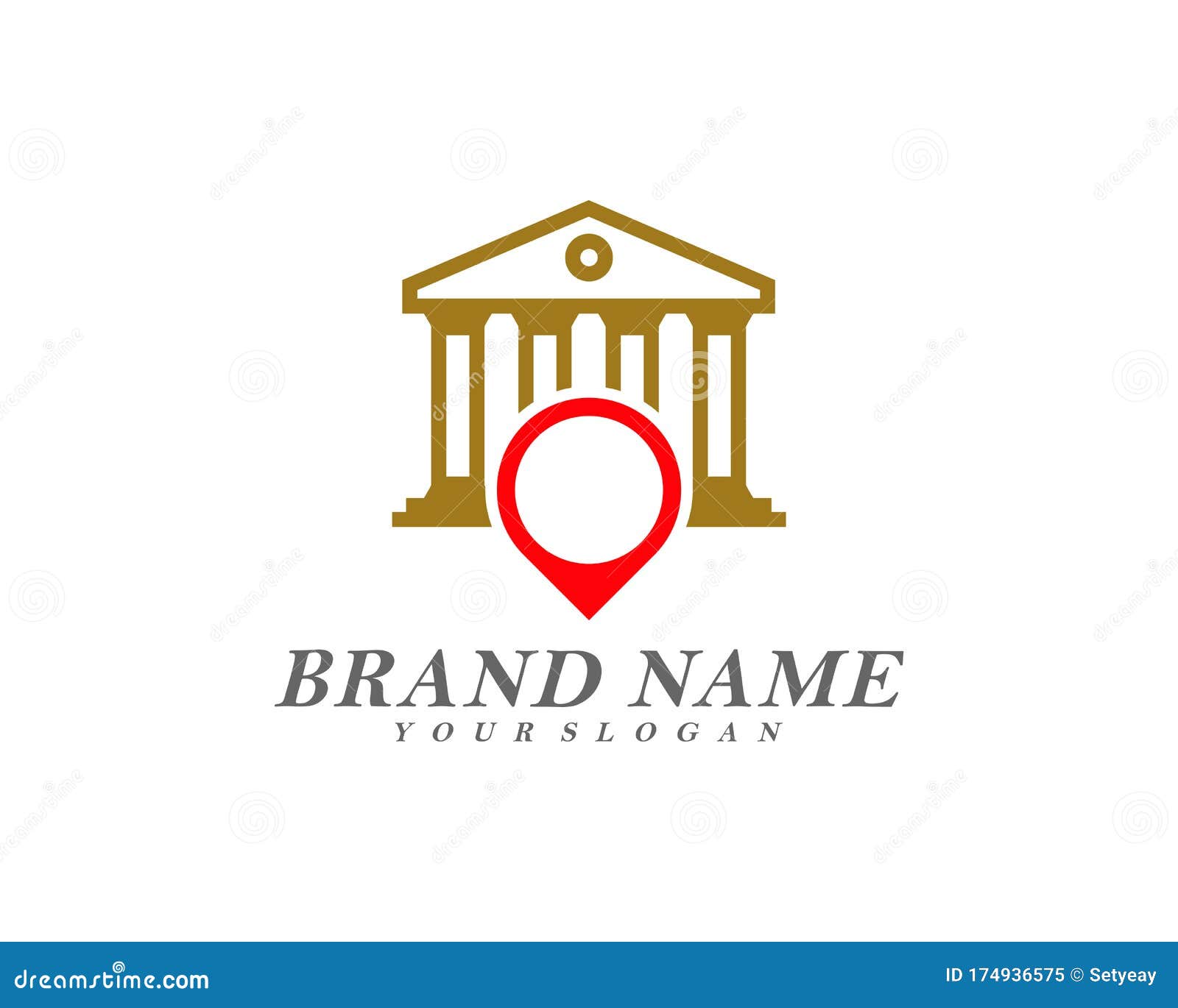 Point Government Building Logo Template Vector, Icon Symbol Stock ...