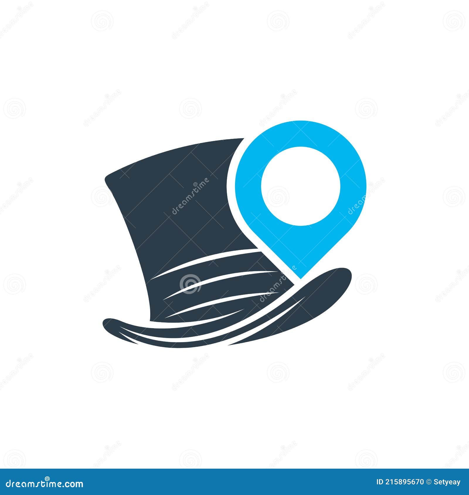 Point Hat Logo Design Vector Illustration, Creative Hat Logo Design ...