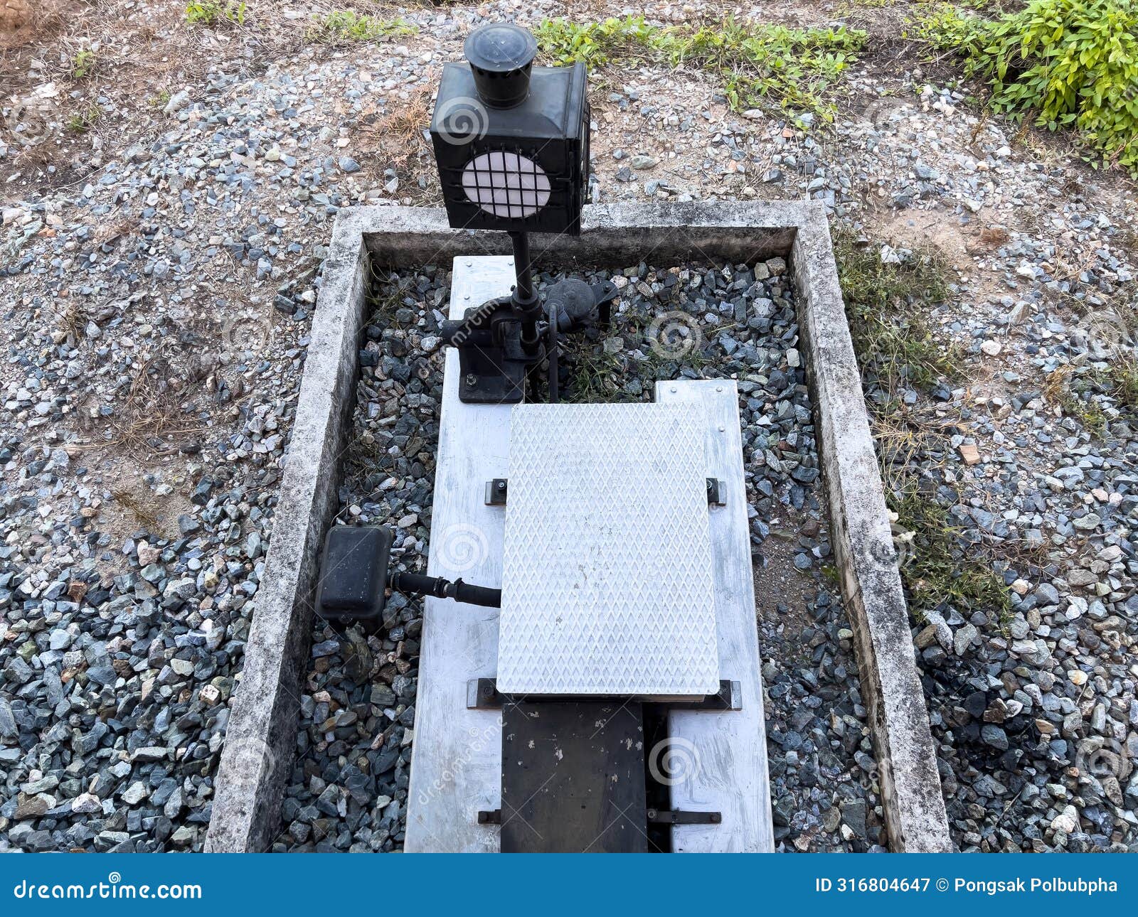 Point Indicator of the Railroad Switch Stock Image - Image of train ...