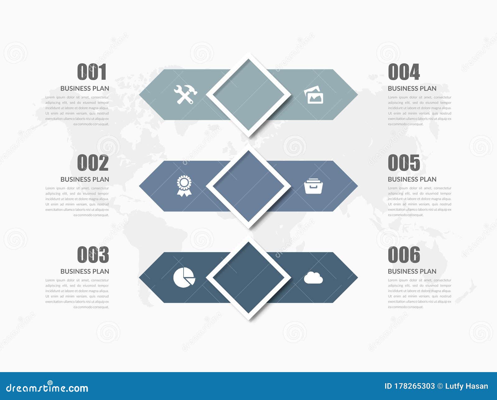 4 Point Infographic Element for Business Target Stock Vector ...