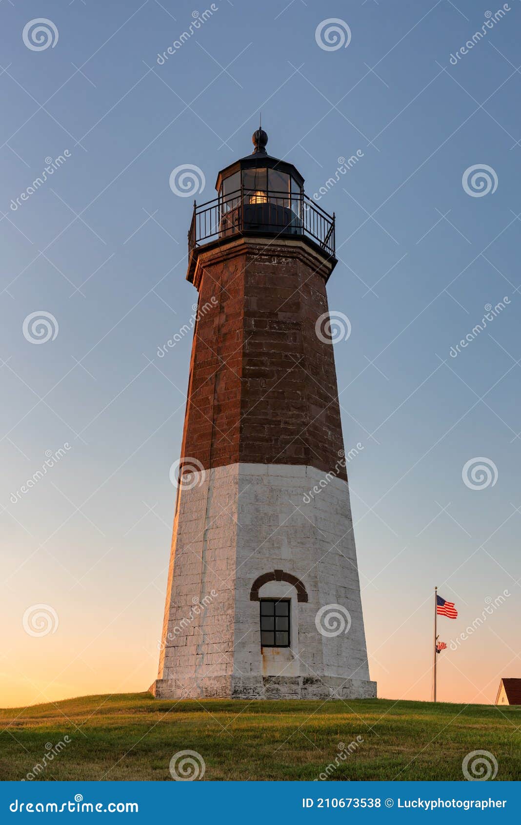 Point Judith Light, Rhode Island, USA Stock Photo - Image of beach ...