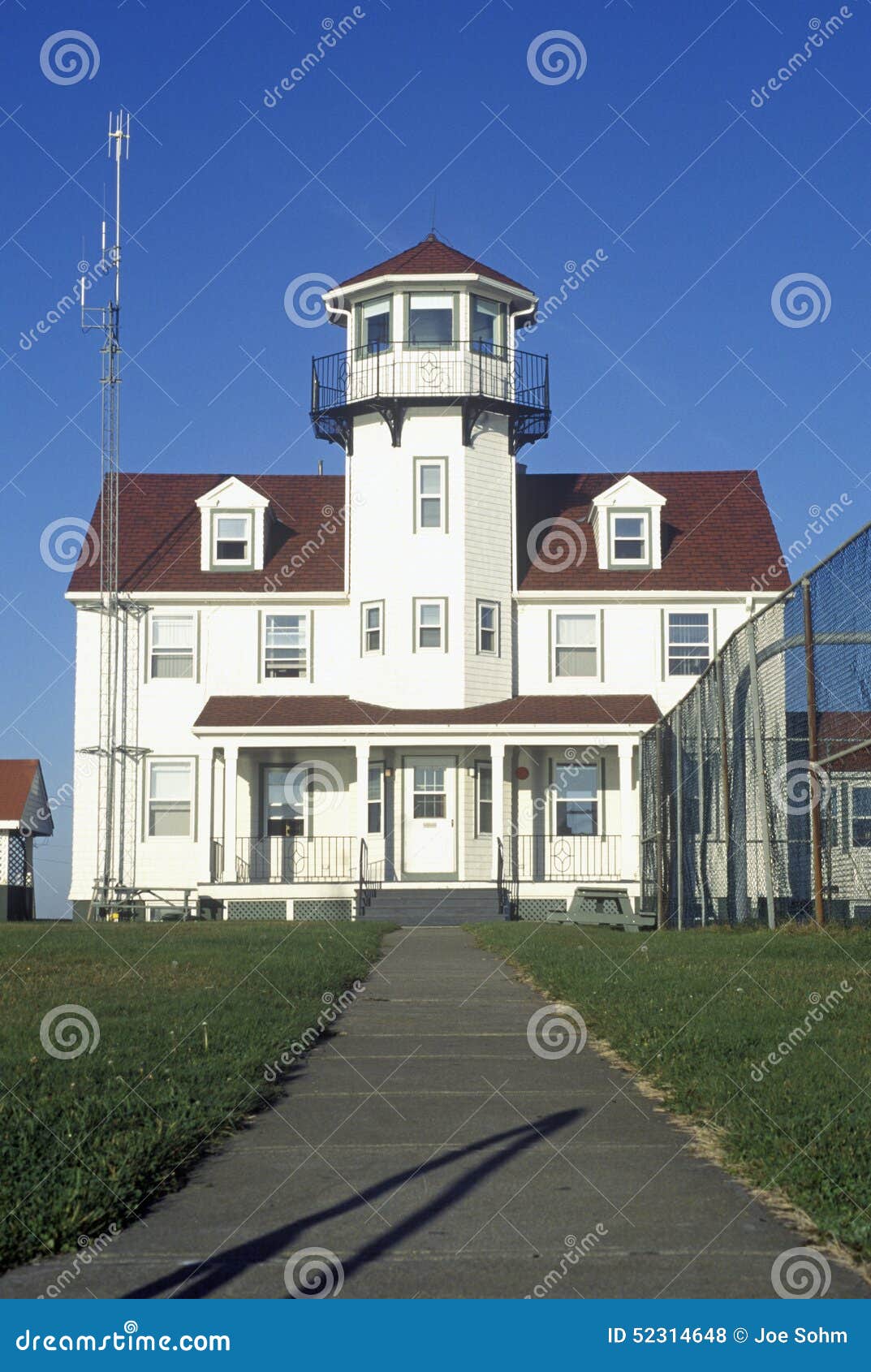 Point Judith Lighthouse at Narragansett, Rhode Island Stock Photo ...