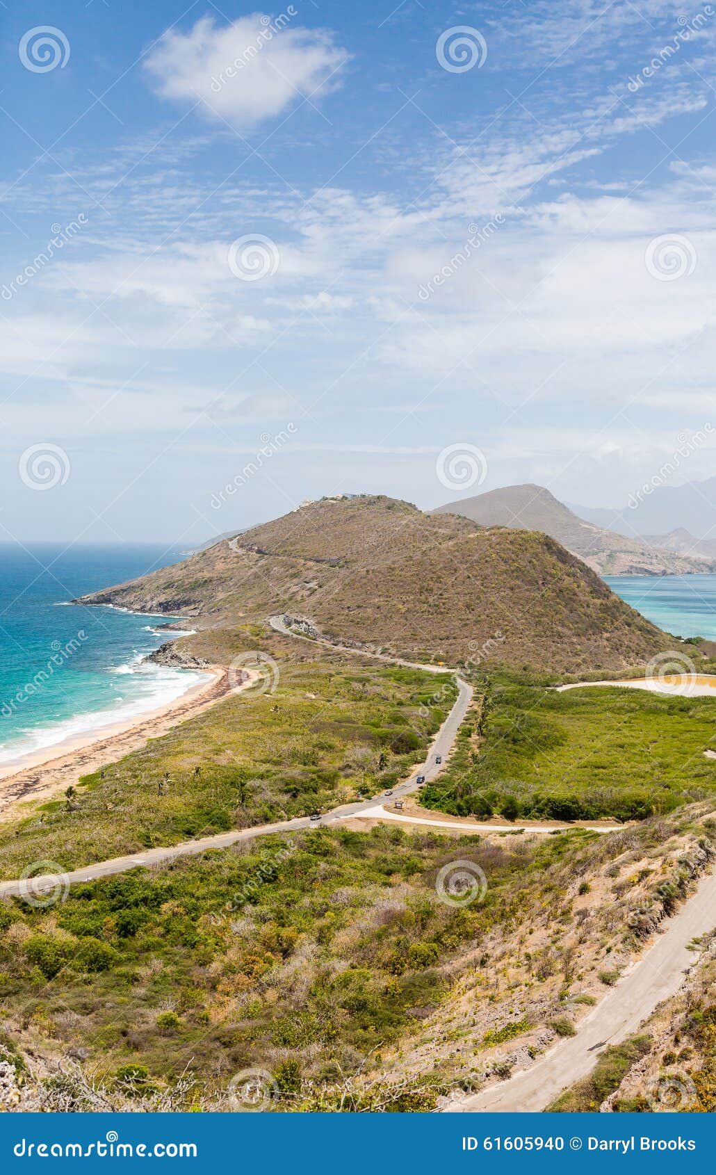 Point of Land on St Kitts stock photo. Image of hill - 61605940