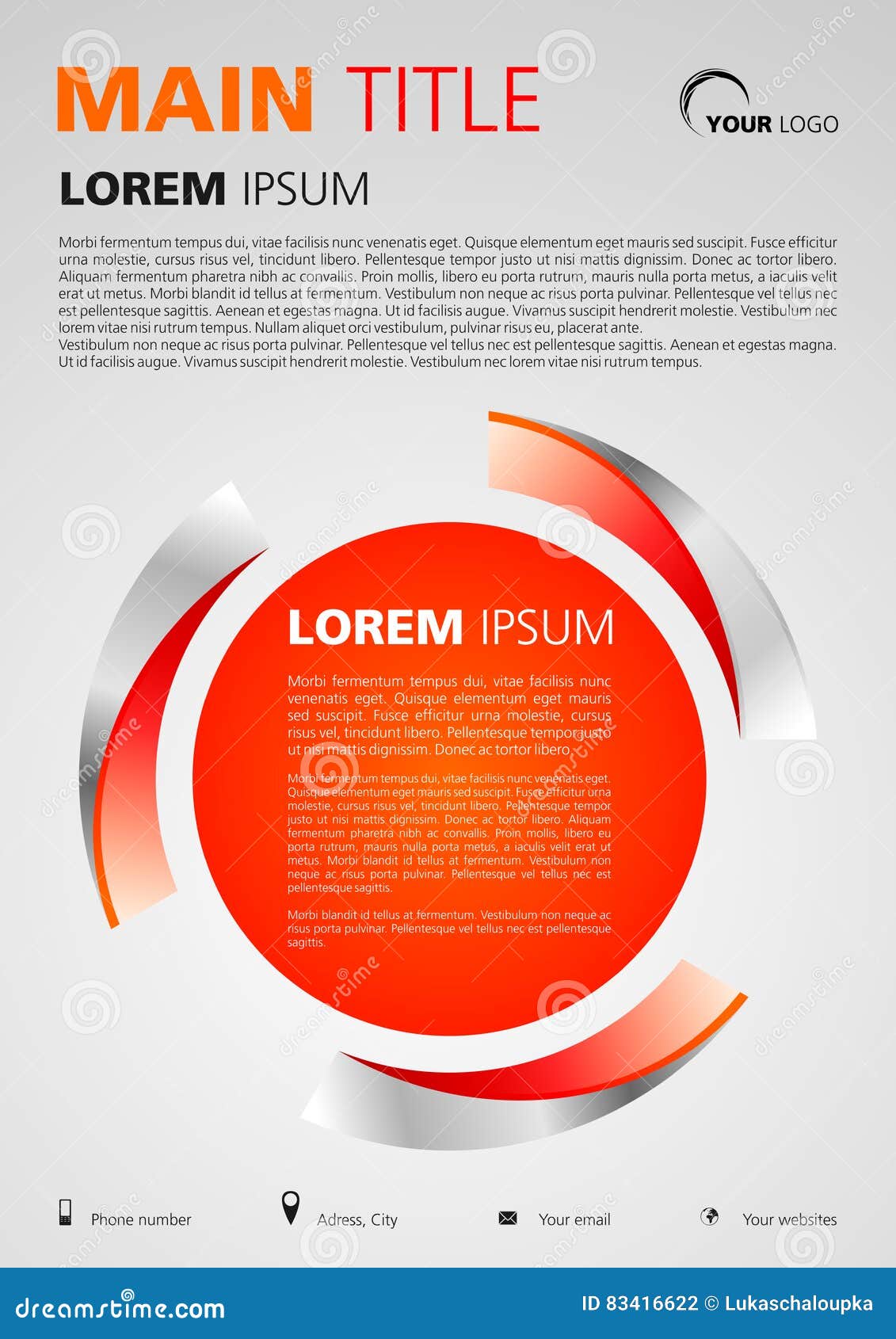 Point leaflet A4 stock illustration. Illustration of modern - 83416622