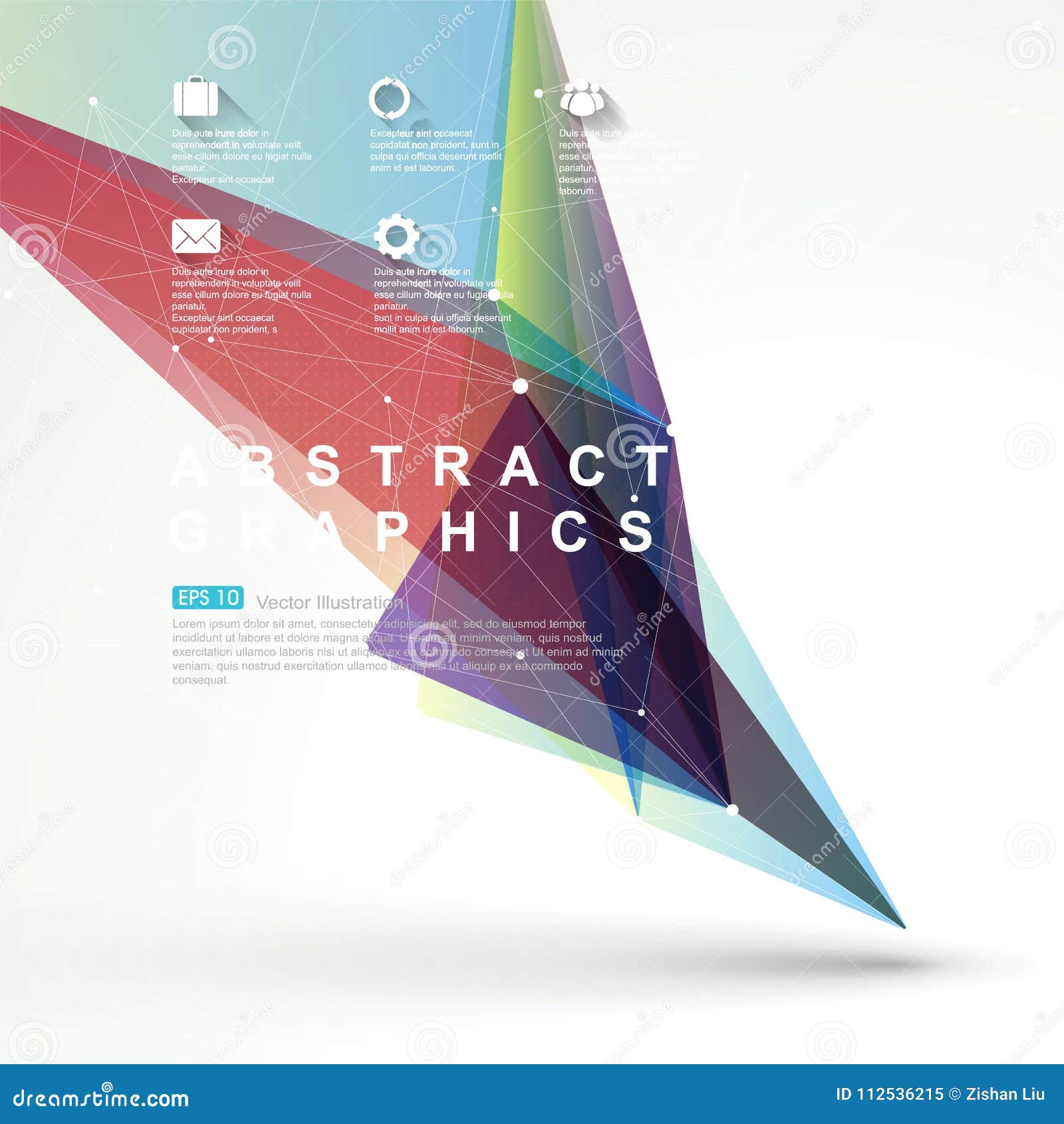 Point, Line, Surface Composition of Abstract Graphics, Infographics ...