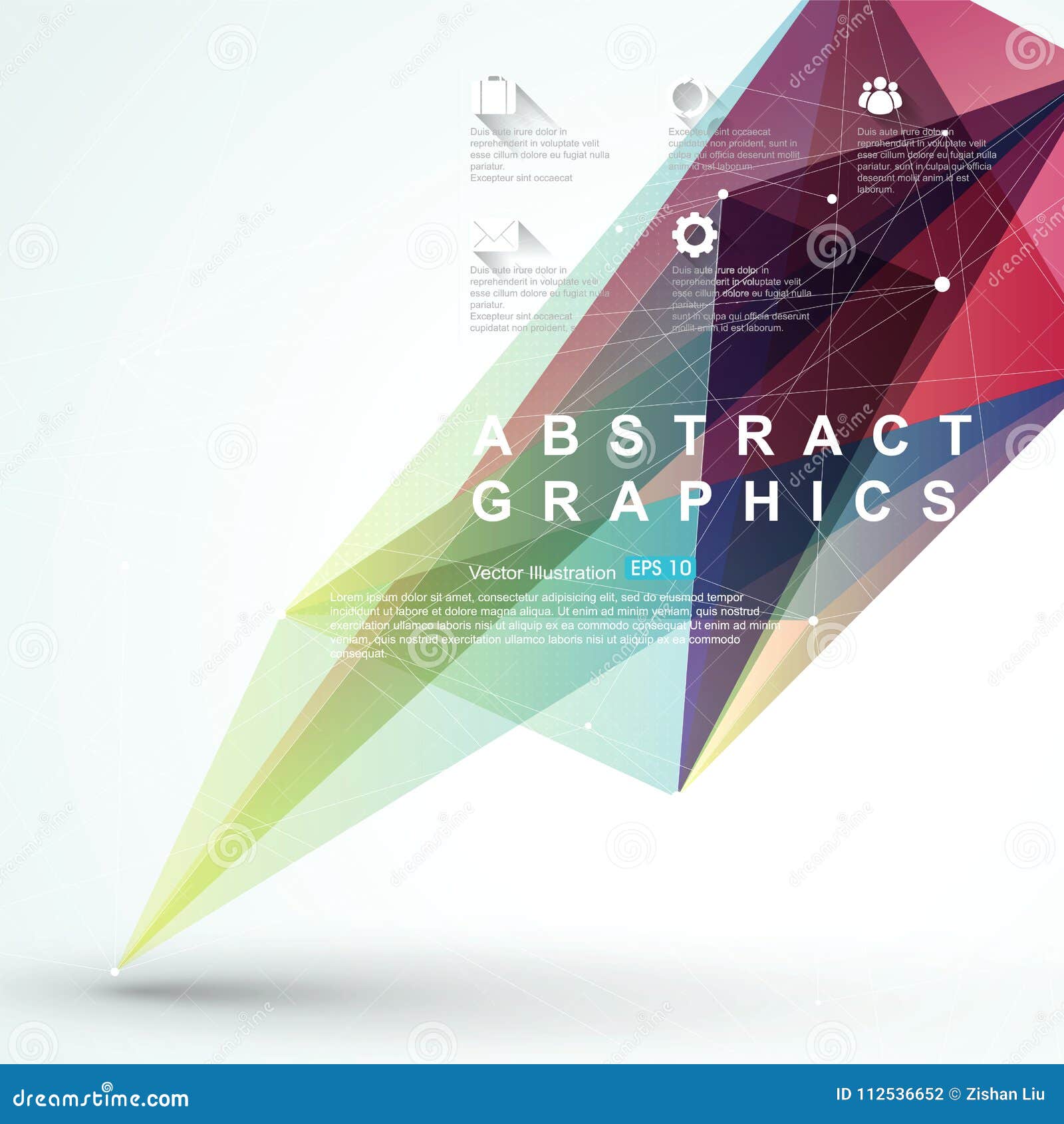 Point, Line, Surface Composition of Abstract Graphics, Infographics ...