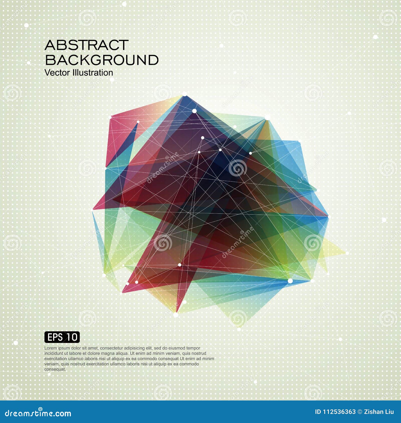 Point, Line, Surface Composition of Abstract Graphics, Vector ...