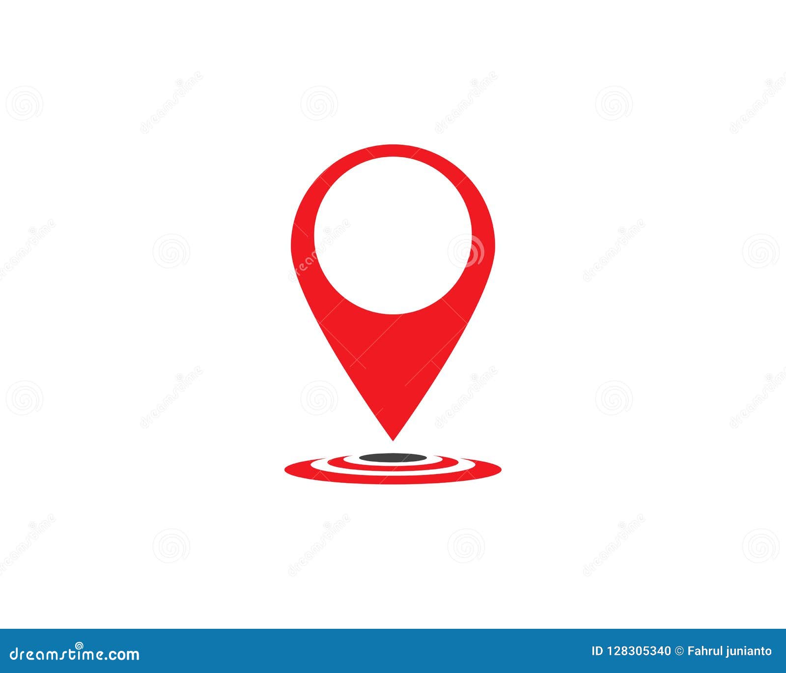 Point Location Logo Design Template Stock Vector - Illustration of ...