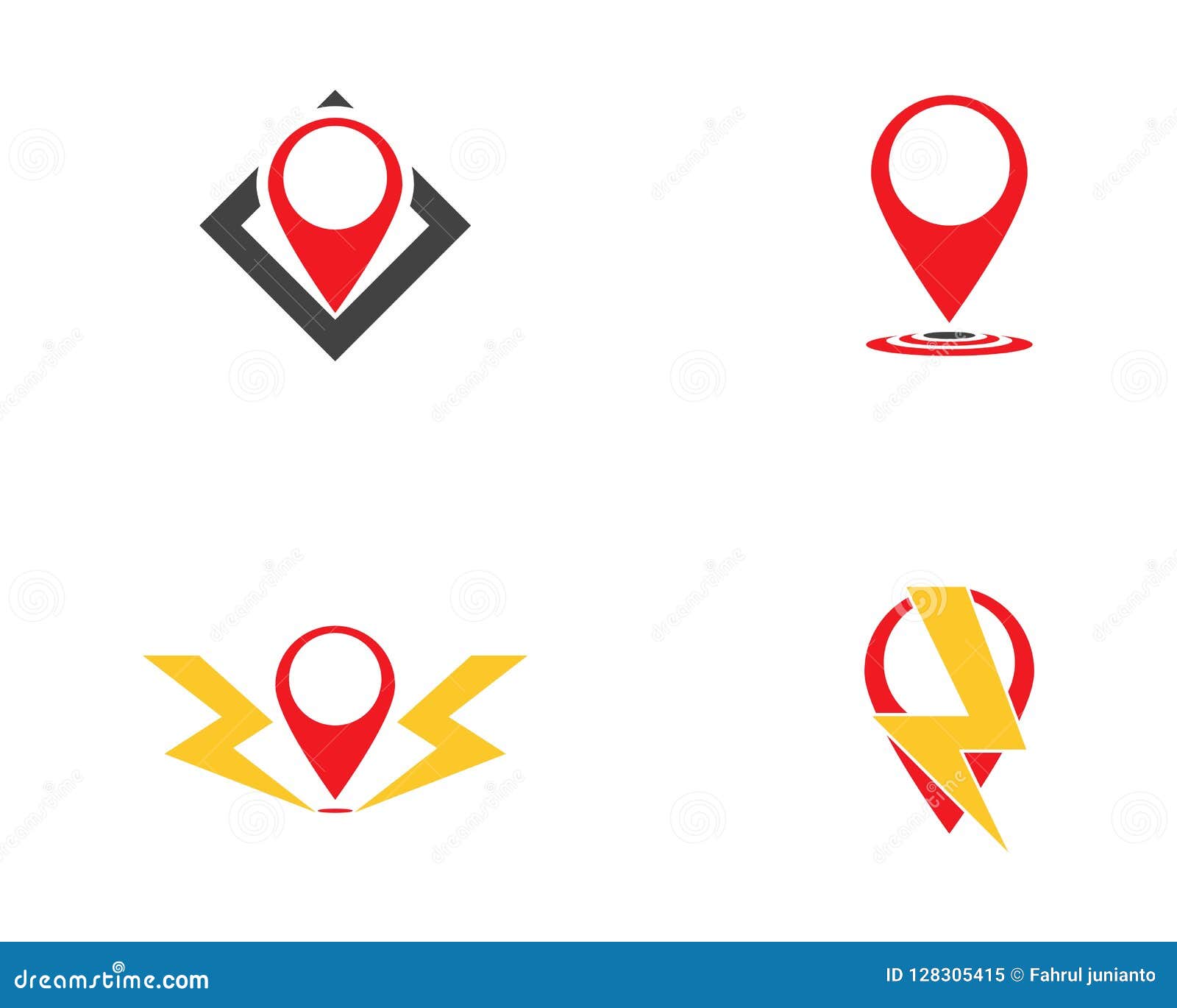 Point Location Logo Design Template Stock Vector - Illustration of guide, design: 128305415
