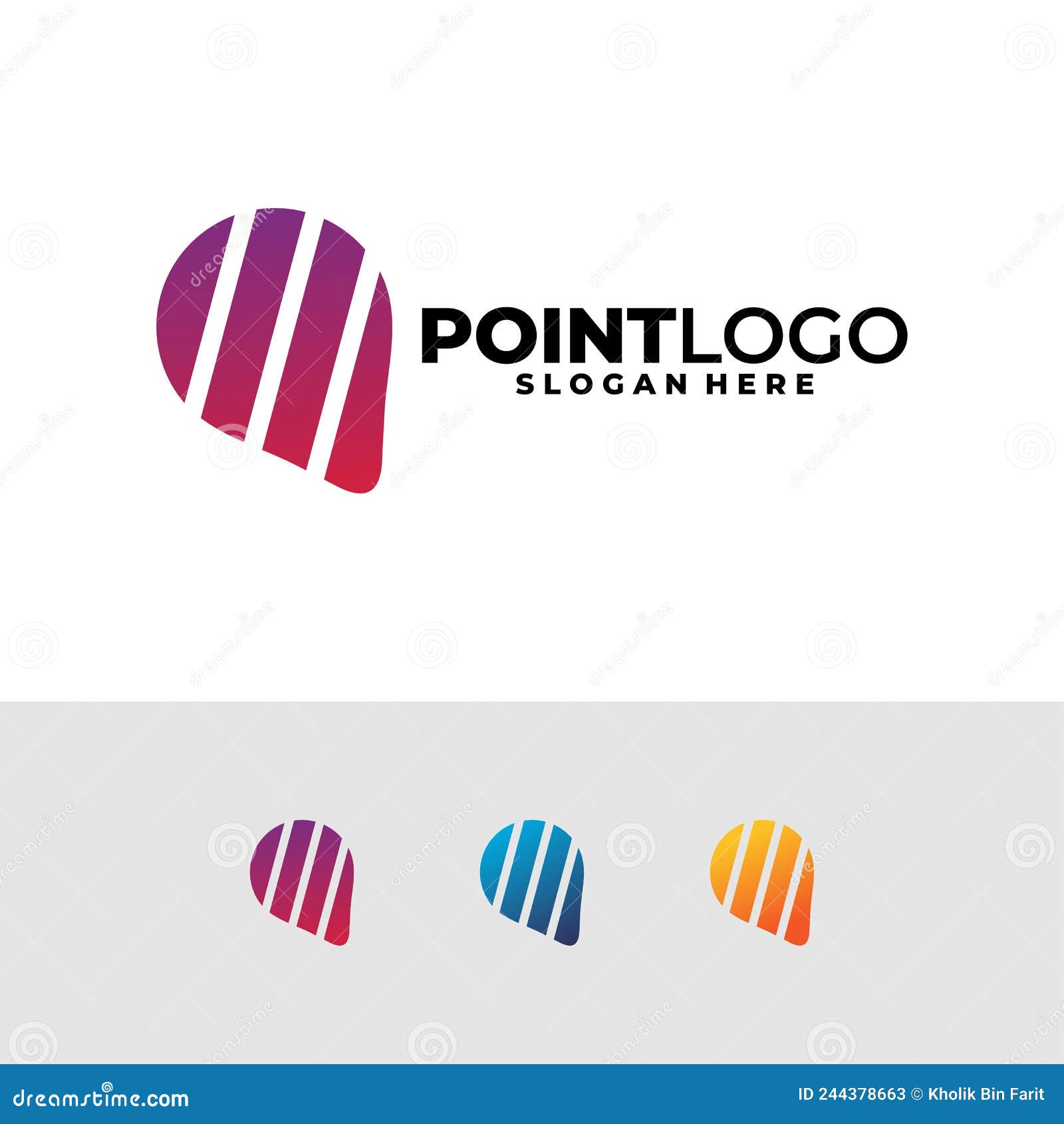 Point Logo Vector Design Isolated Stock Vector - Illustration of home ...