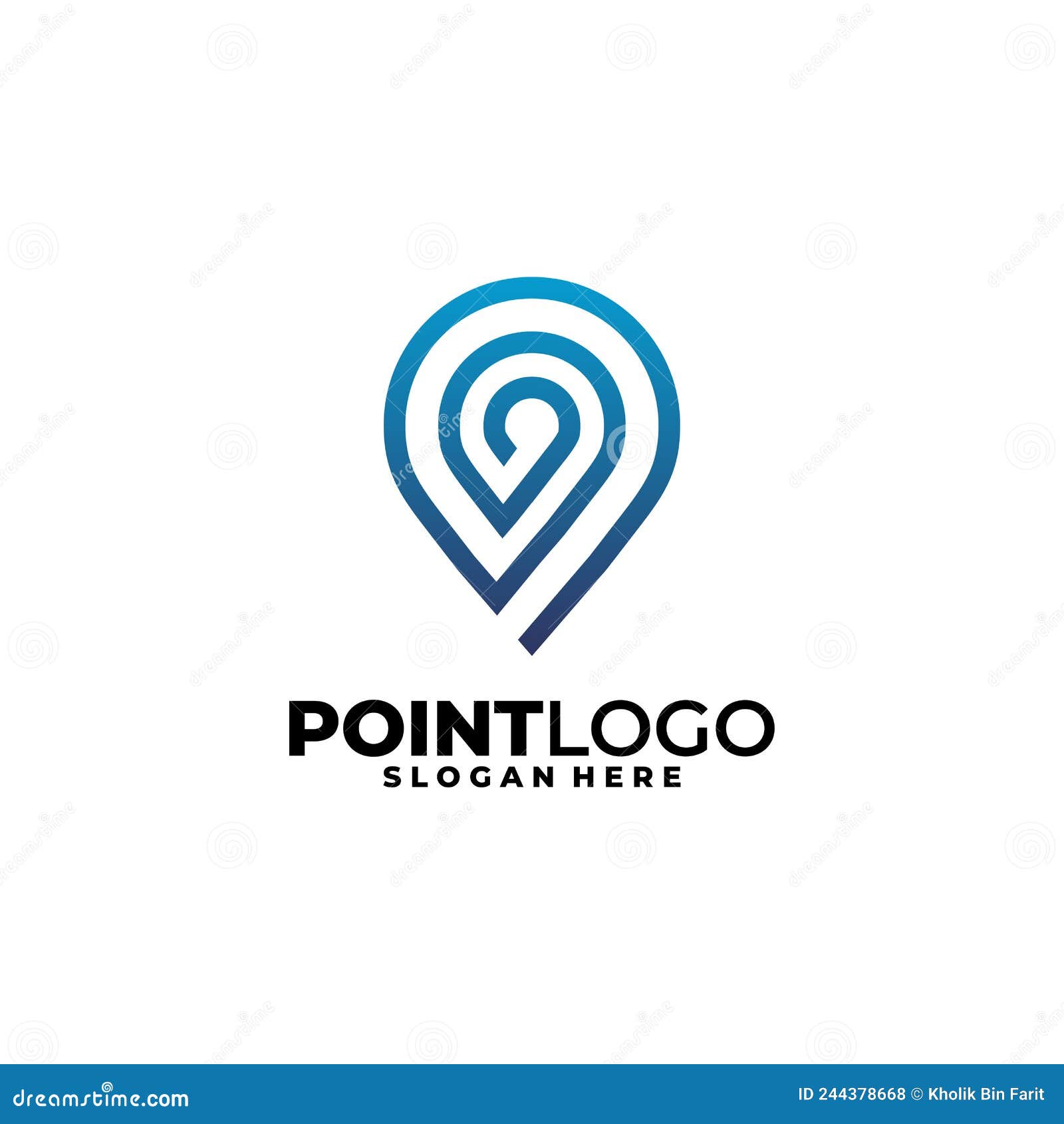 Point Logo Vector Design Isolated Stock Vector - Illustration of city ...
