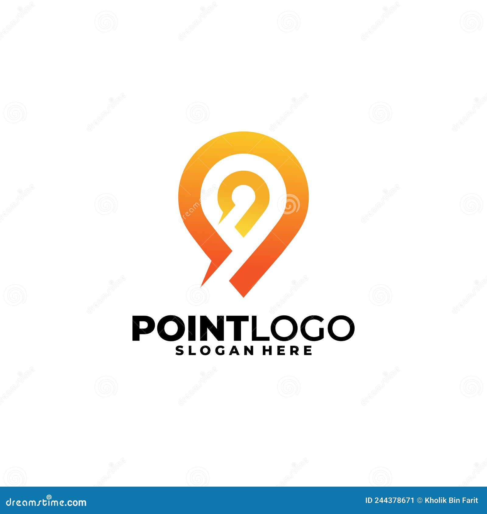 Point Logo Vector Design Isolated Stock Vector - Illustration of ...