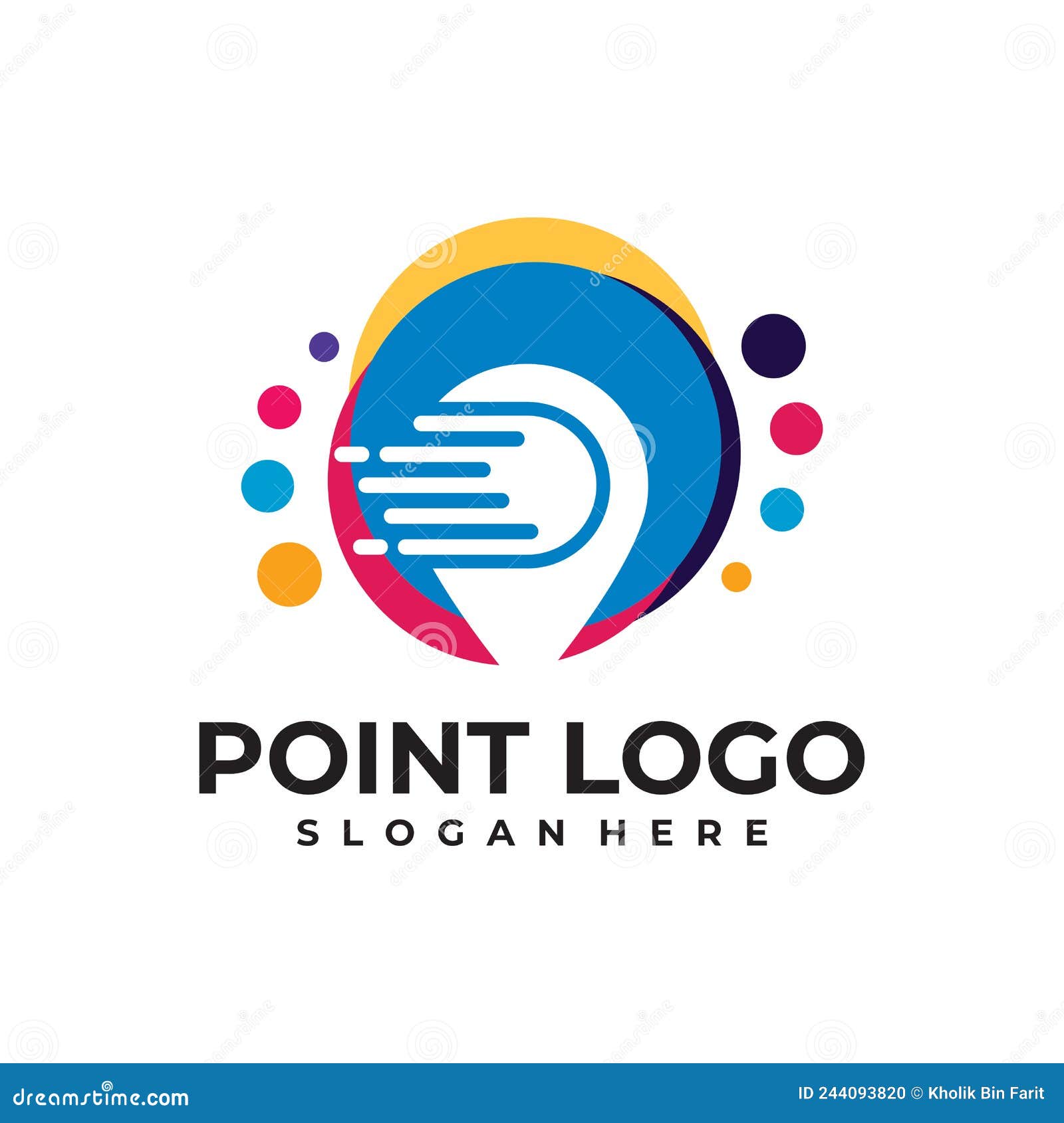 Point Logo Vector Design Template Stock Vector - Illustration of label ...