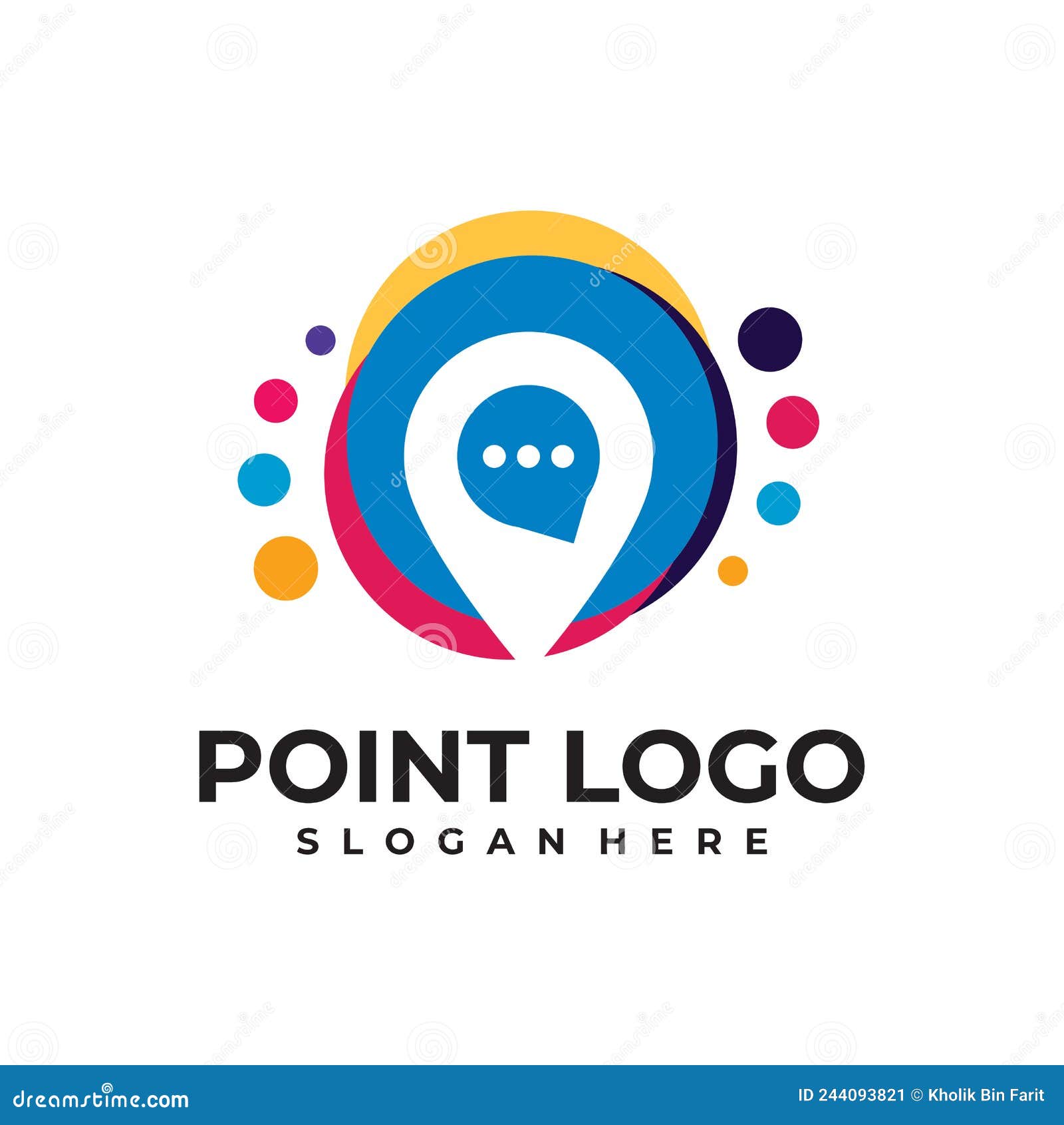 Point Logo Vector Design Template Stock Vector - Illustration of ...