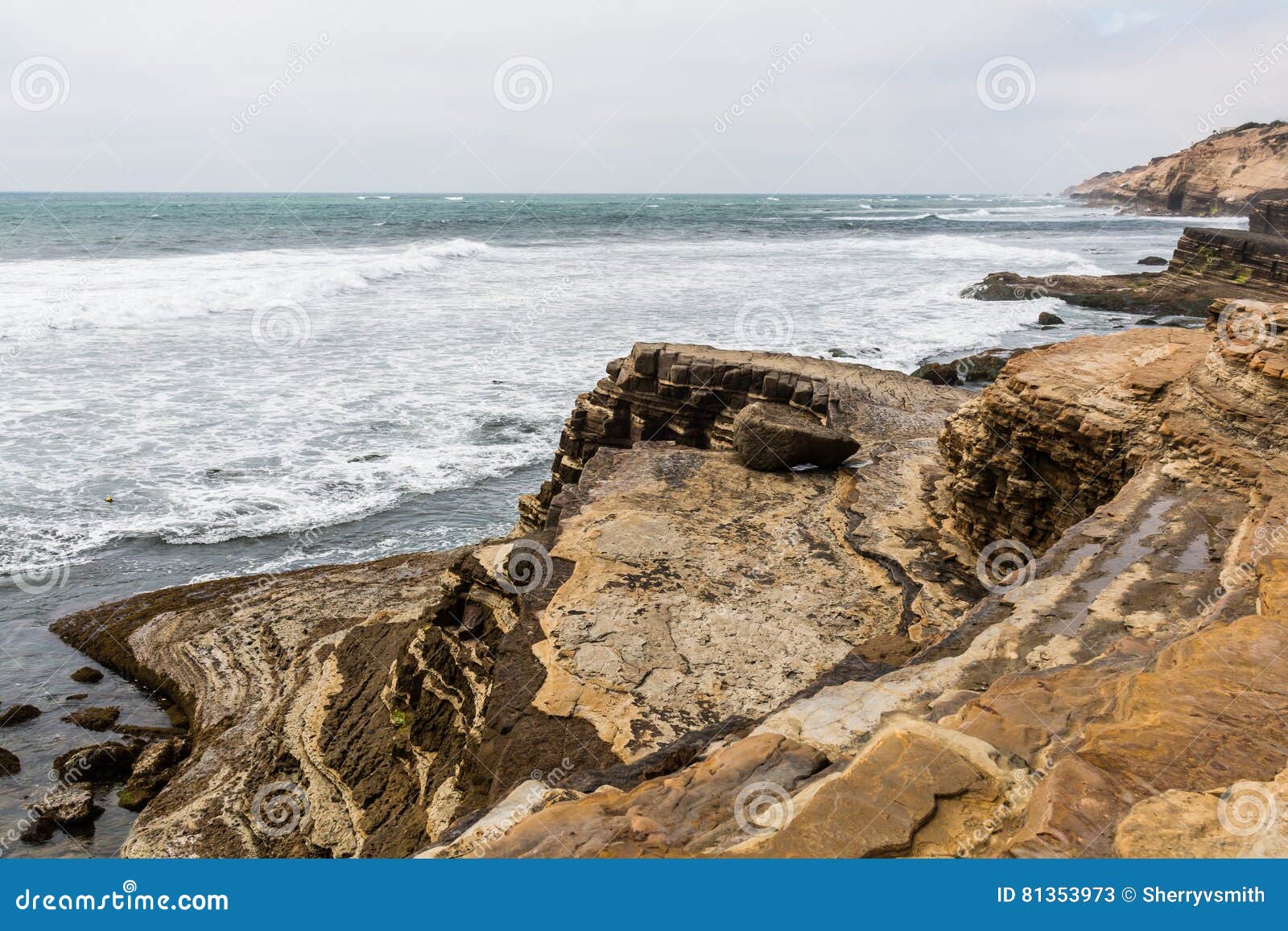 Point Loma Tidepools Eroded Cliffs in San Diego Stock Image - Image of ...