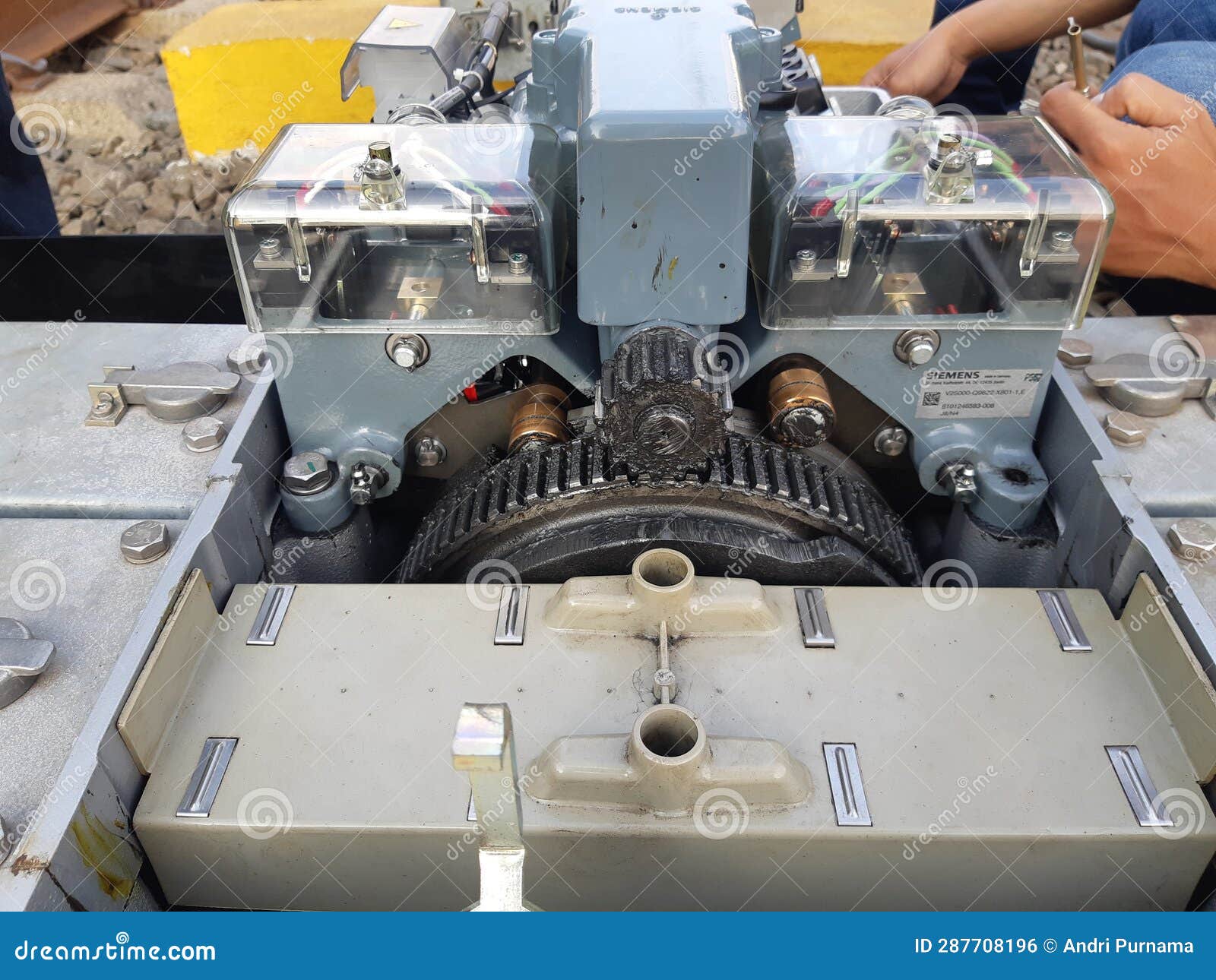 Point Machine for Support Wessel Railway Systems Editorial Photo ...