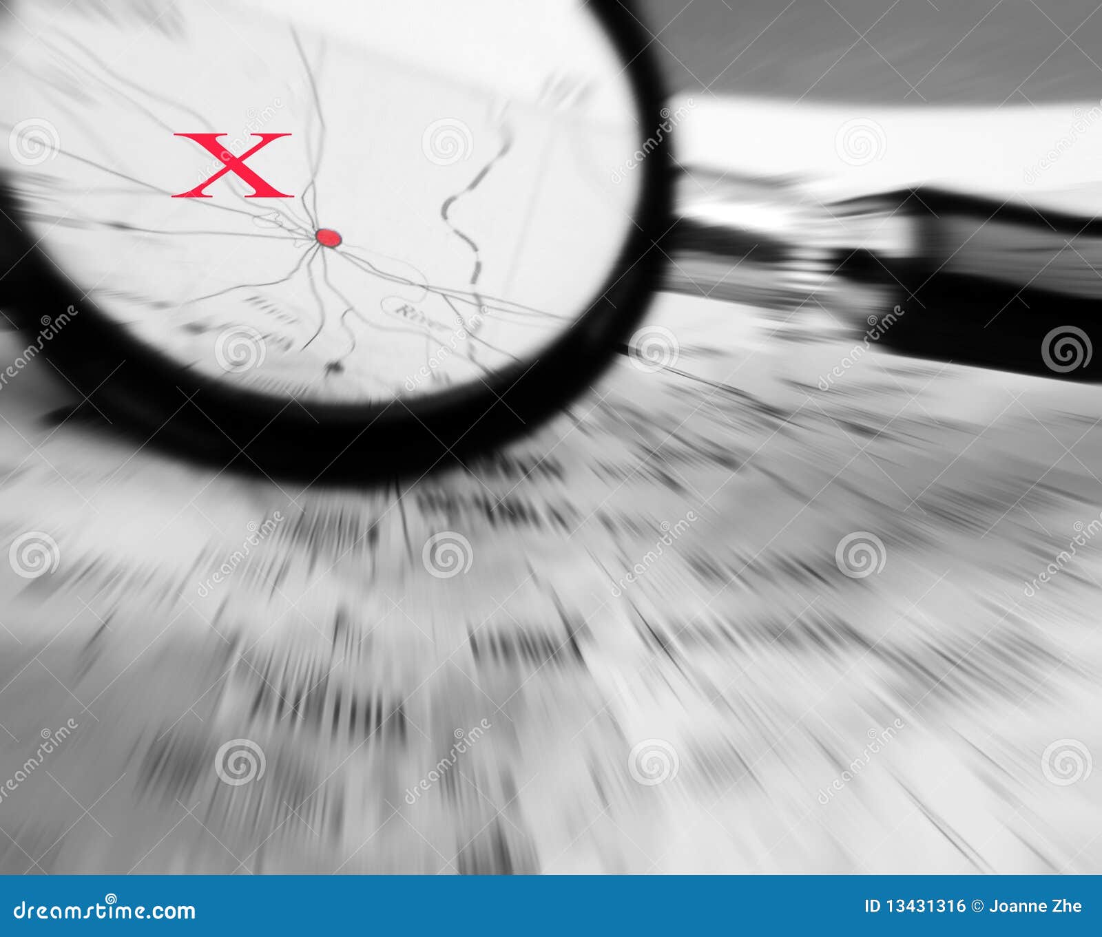 Point X on map stock photo. Image of copyspace, destined - 13431316