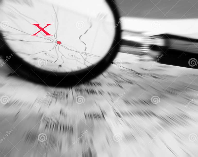 Point X on map stock photo. Image of copyspace, destined - 13431316