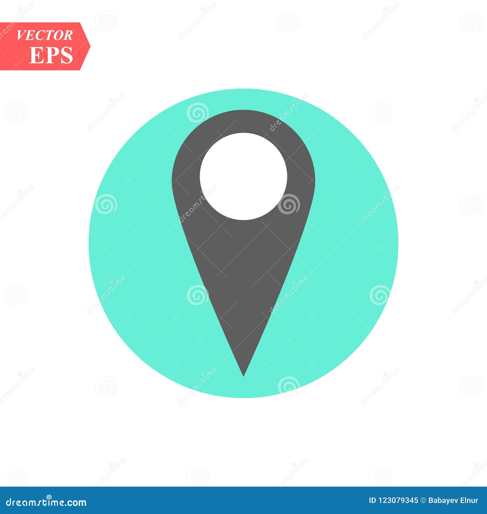 Point Map Location Icon Vector Logo Template Eps10 Stock Illustration ...