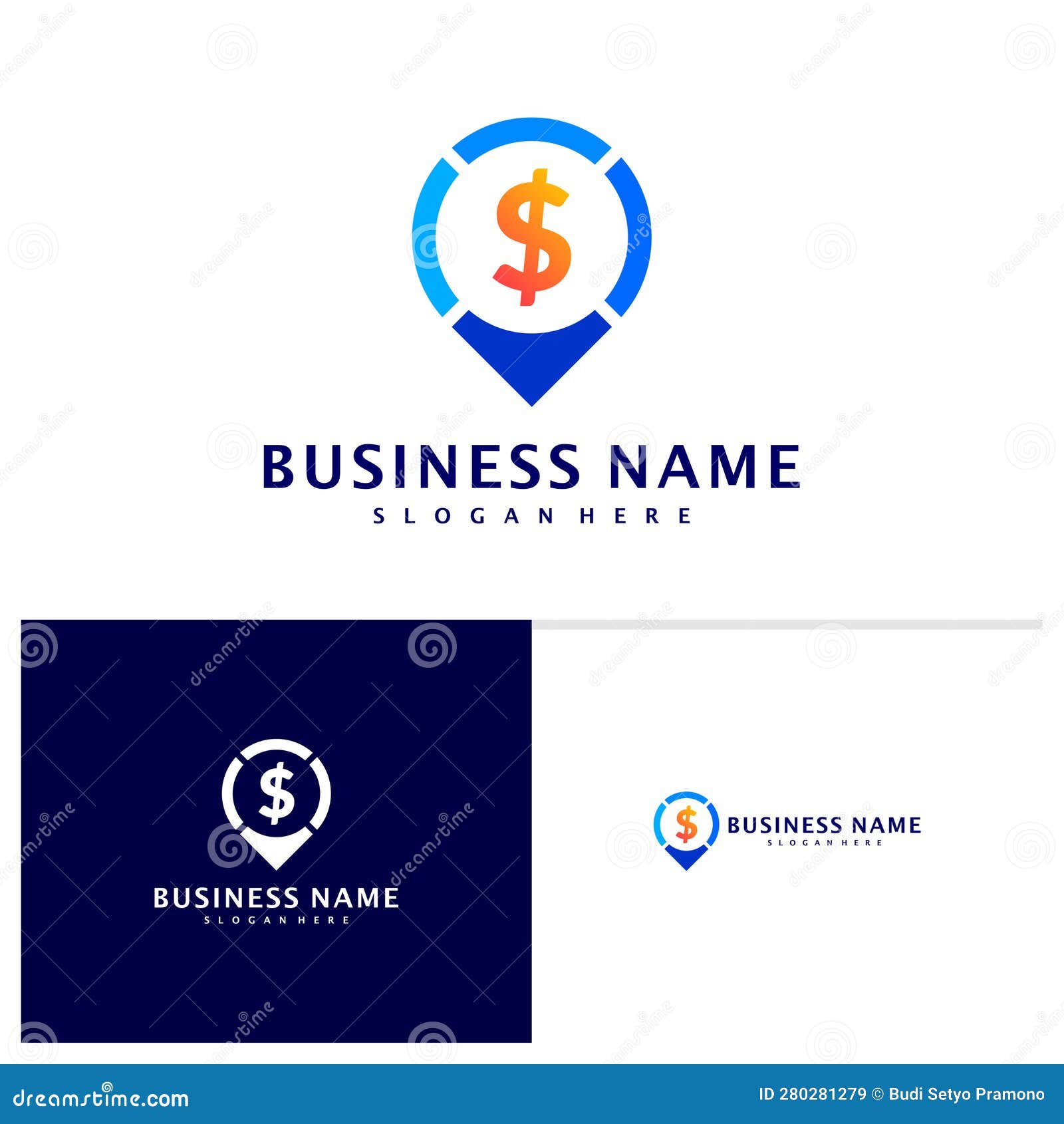 Point Money Logo Design Concept Vector. Point Coin Logo Template Stock ...