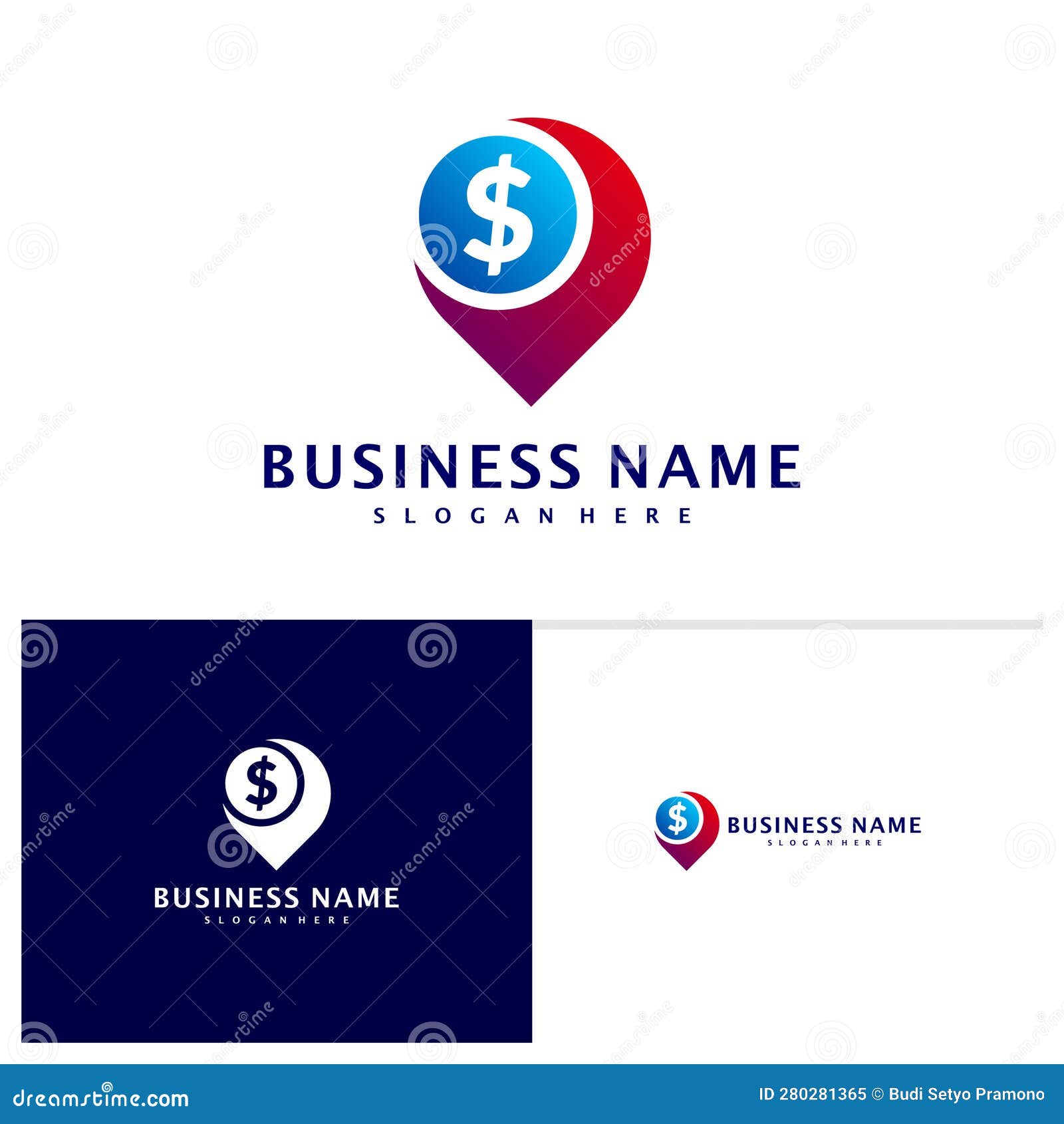 Point Money Logo Design Concept Vector. Point Coin Logo Template Stock ...