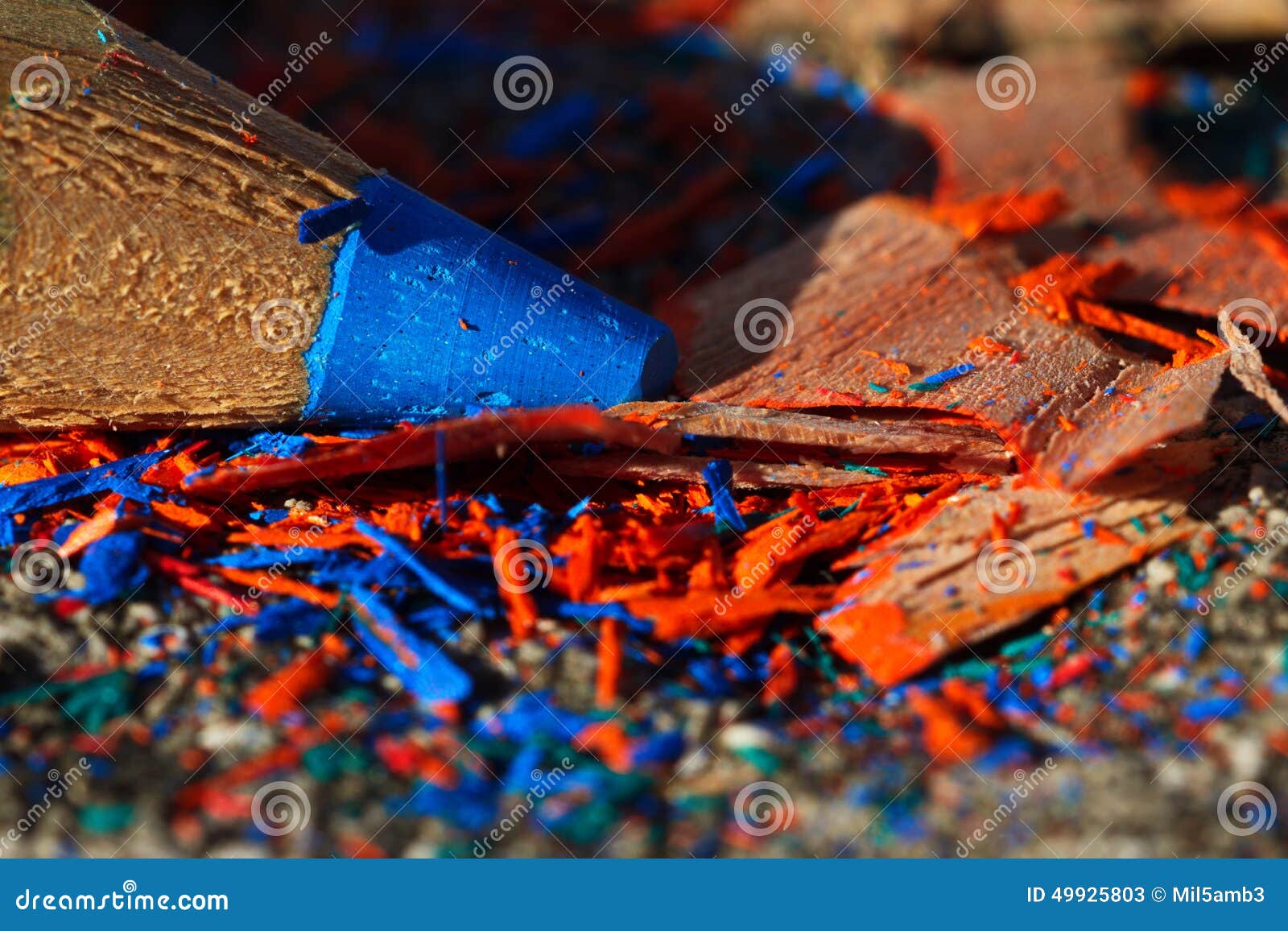 The Point of an Old Sharpened Oil Crayon. Stock Image - Image of artist ...