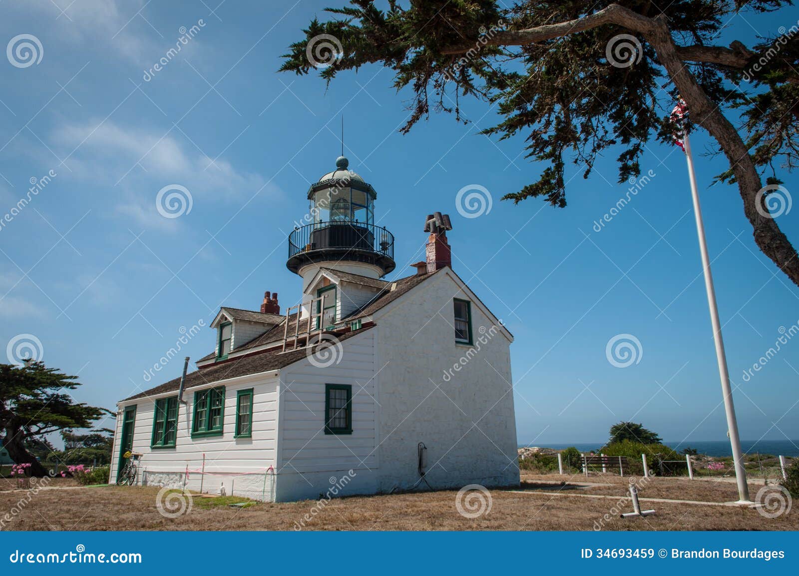 Point Pinos Historic Lighthouse Stock Image - Image of safe ...