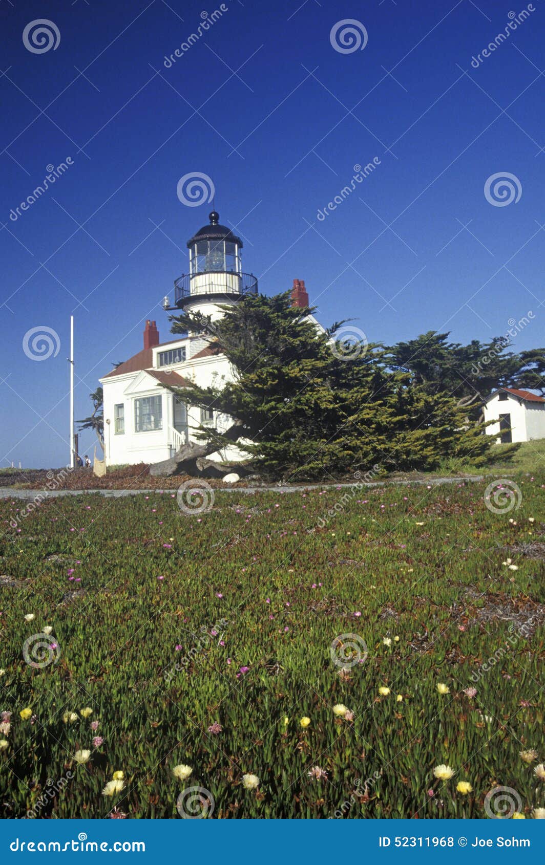 Point Pinos Lighthouse in Pacific Grove, Monterey Bay Area, CA Stock ...