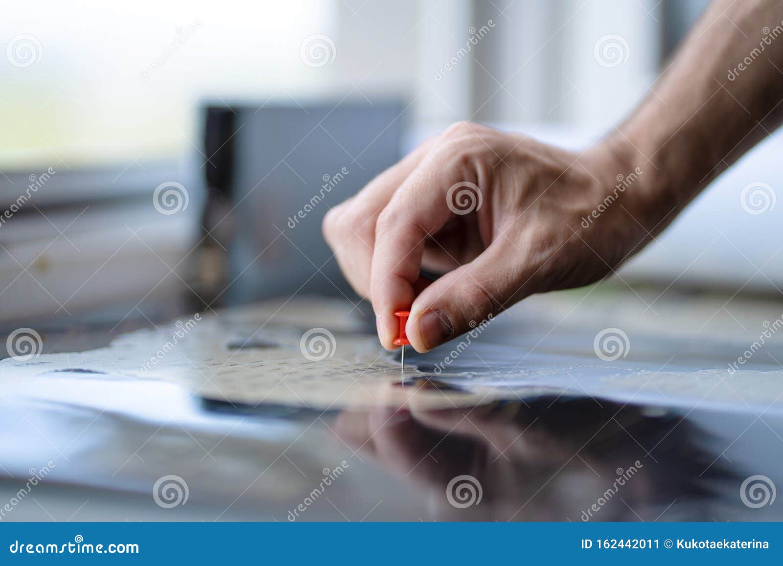 Point Place on the World Map. Mark on the Map Stock Image - Image of ...