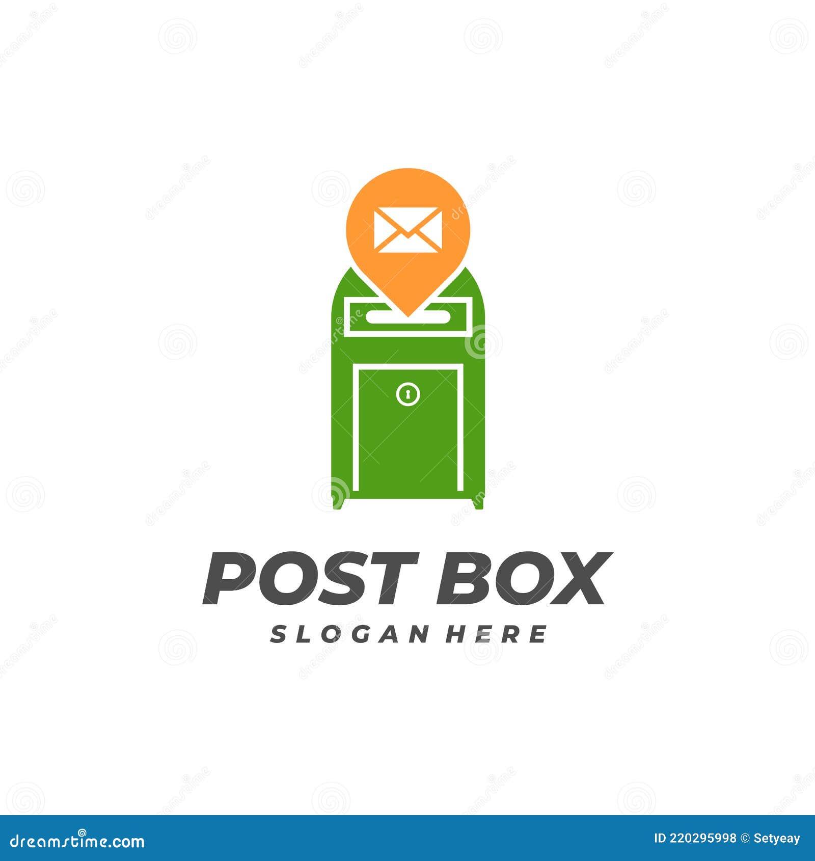 Point Post Box Logo Vector Template, Creative Post Box Logo Design ...