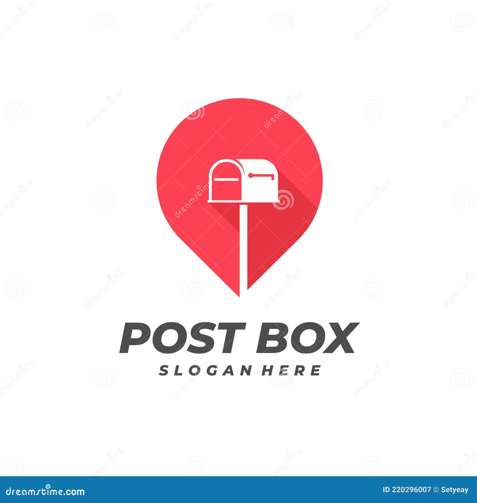 Point Post Box Logo Vector Template, Creative Post Box Logo Design ...