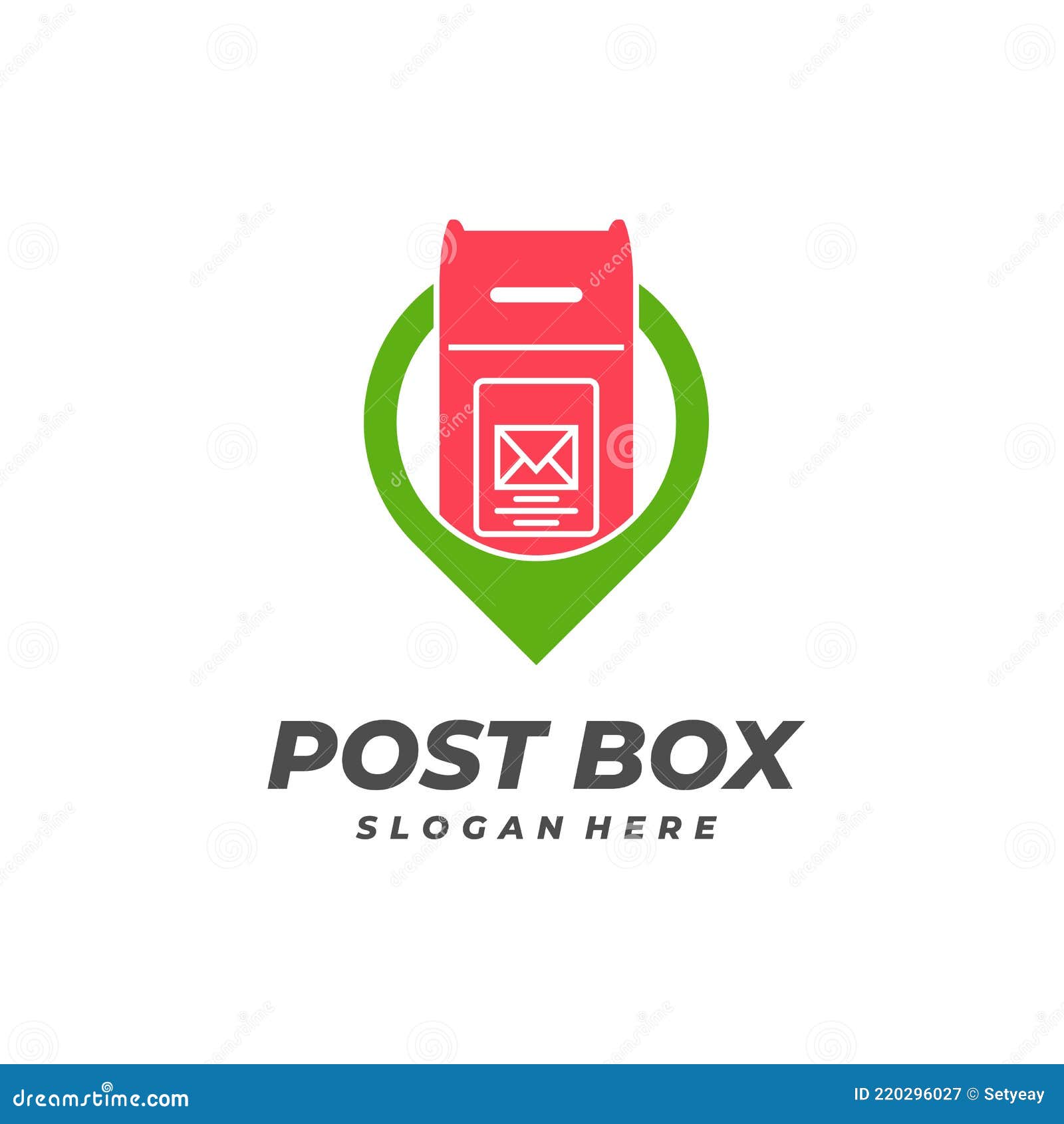 Point Post Box Logo Vector Template, Creative Post Box Logo Design ...