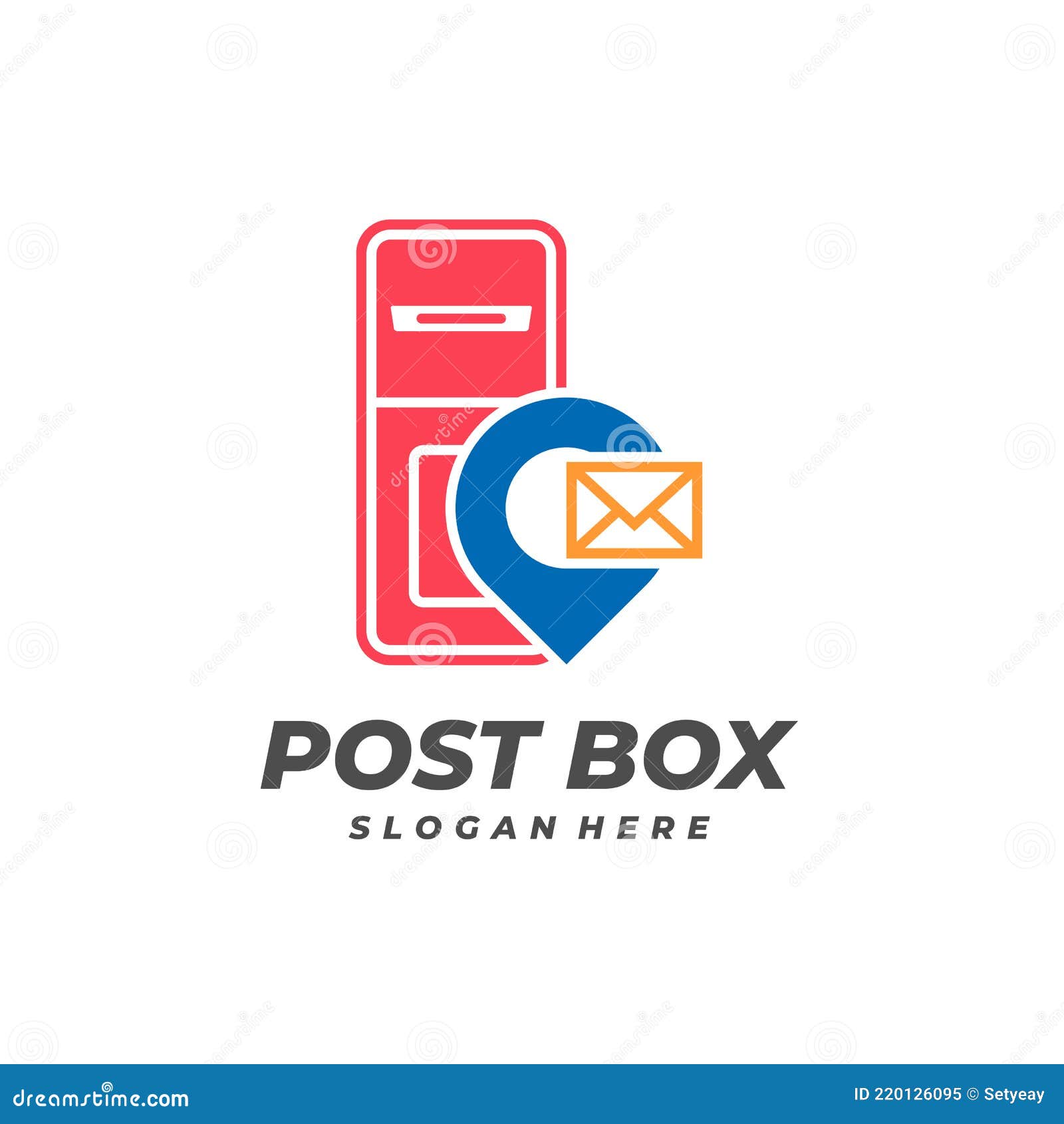 Point Post Box Logo Vector Template, Creative Post Box Logo Design ...