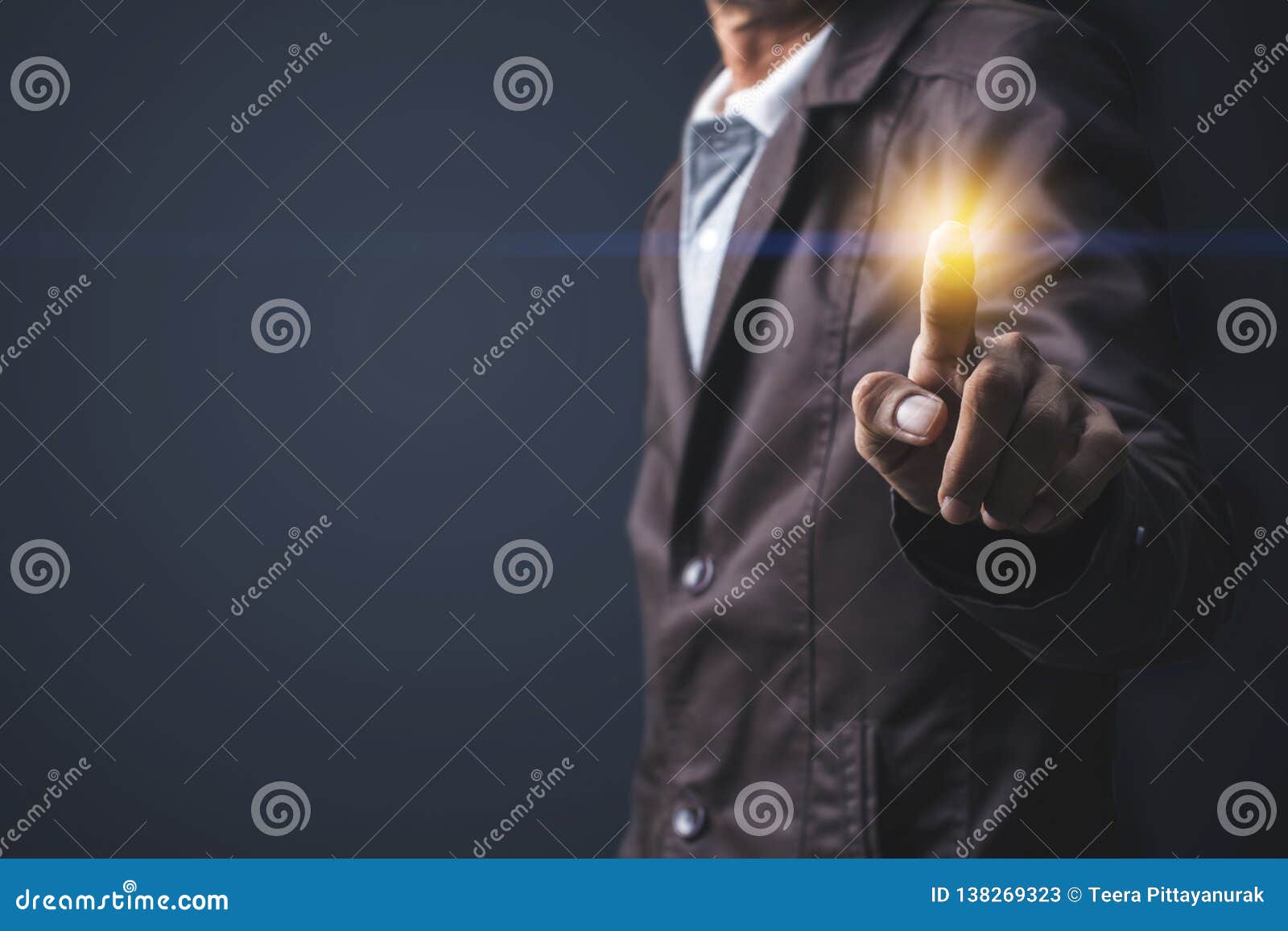 Point of the Power of the Businessman Stock Image - Image of modern ...
