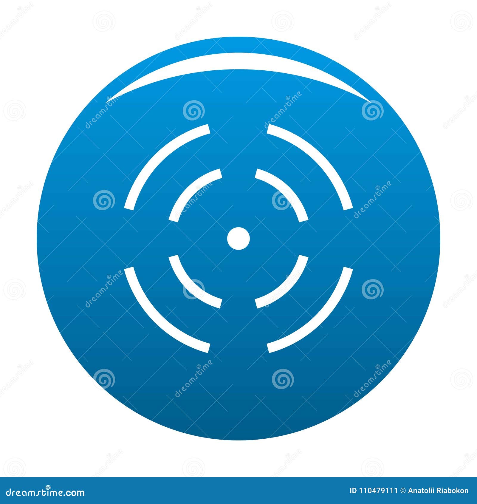 Point Radar Icon Blue Vector Stock Vector - Illustration of radar ...