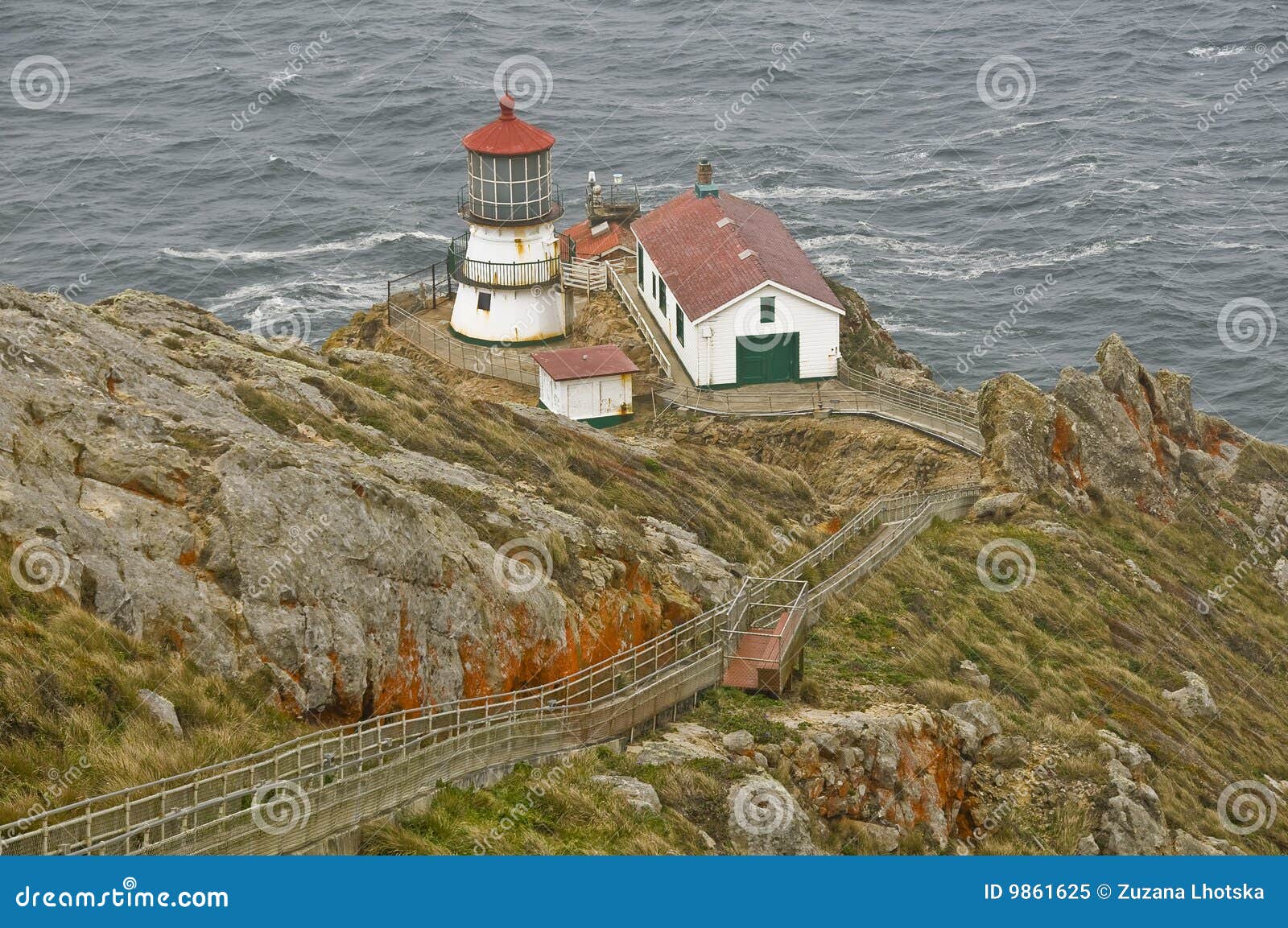 The Point Reyes Lighthouse stock image. Image of nautical - 9861625