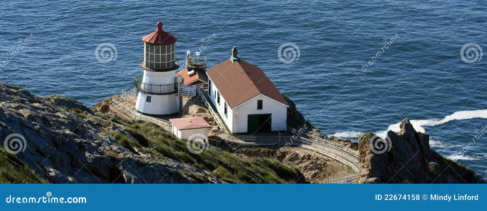Point Reyes Lighthouse Panorama Stock Photo - Image of historic ...