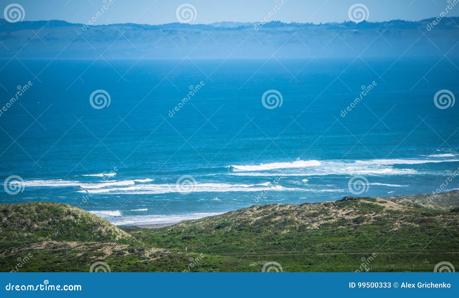 Point Reyes National Seashore Coast on Pacific Ocean Stock Image ...