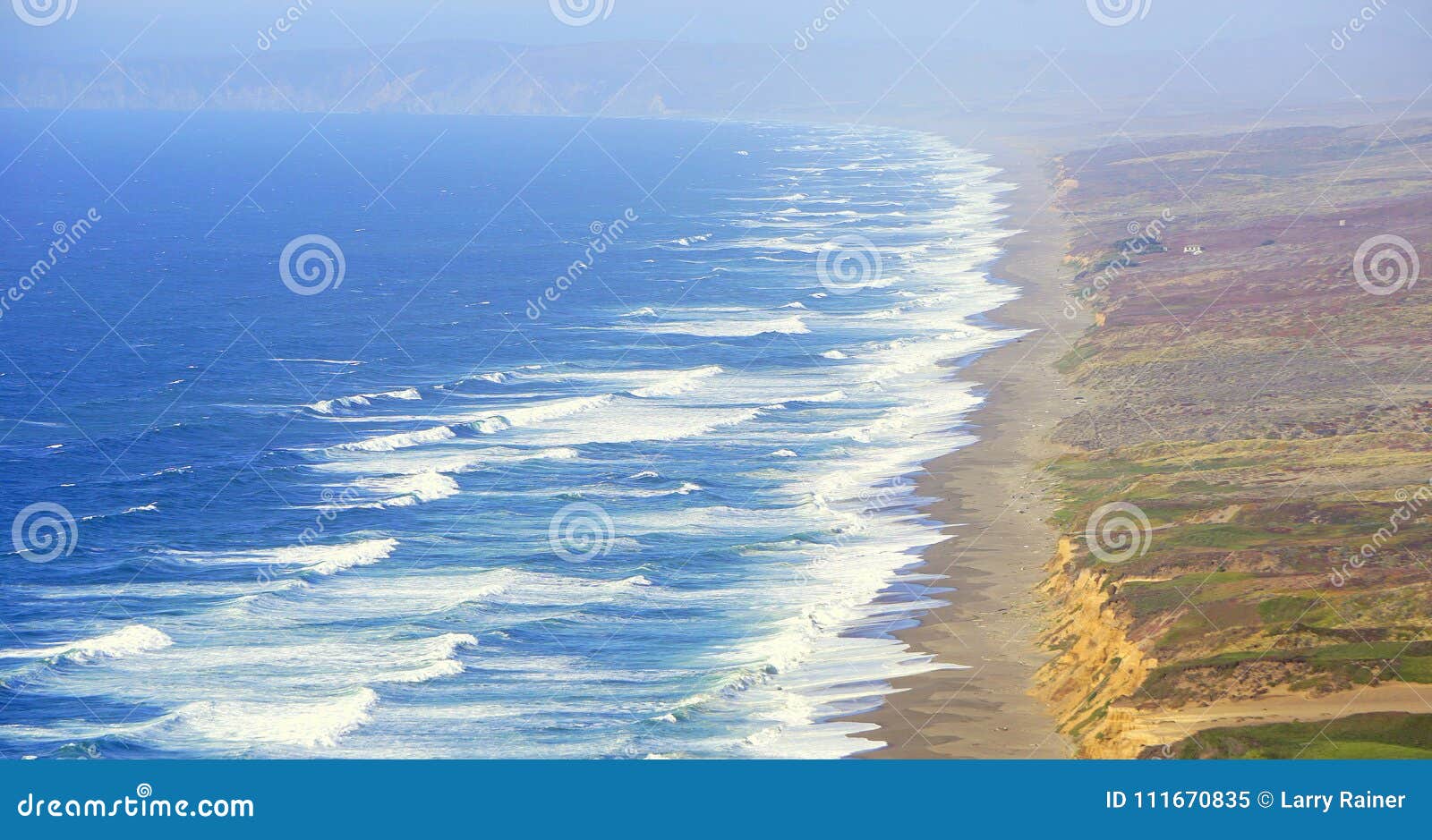 POINT REYES SHORELINE on PACIFIC OCEAN Stock Image - Image of point ...