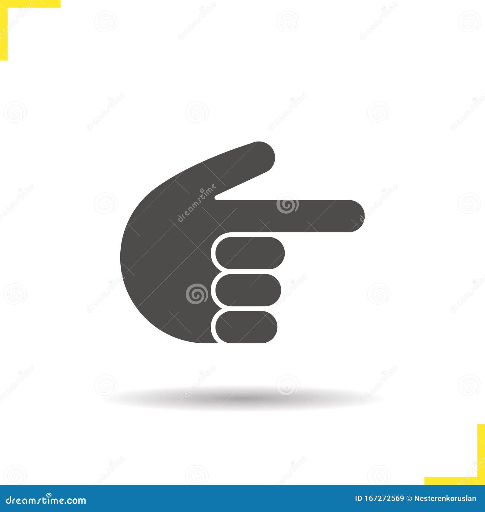 Point Right Hand Gesture Glyph Icon Stock Vector - Illustration of ... Point Right Hand Gesture Glyph Icon Stock Vector - Illustration of ...