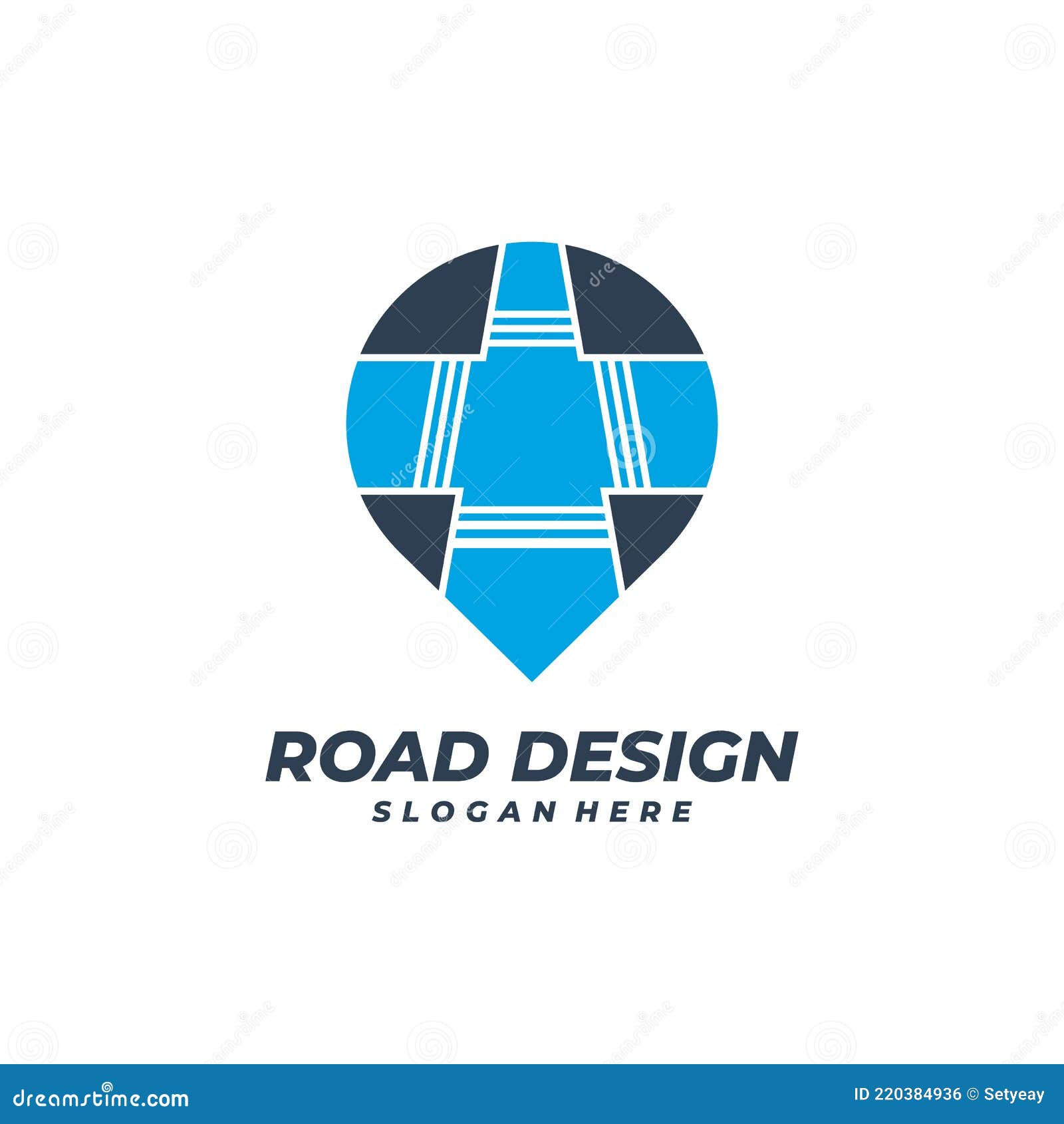 Point Road Logo Vector Template, Creative Road Logo Design Concepts ...